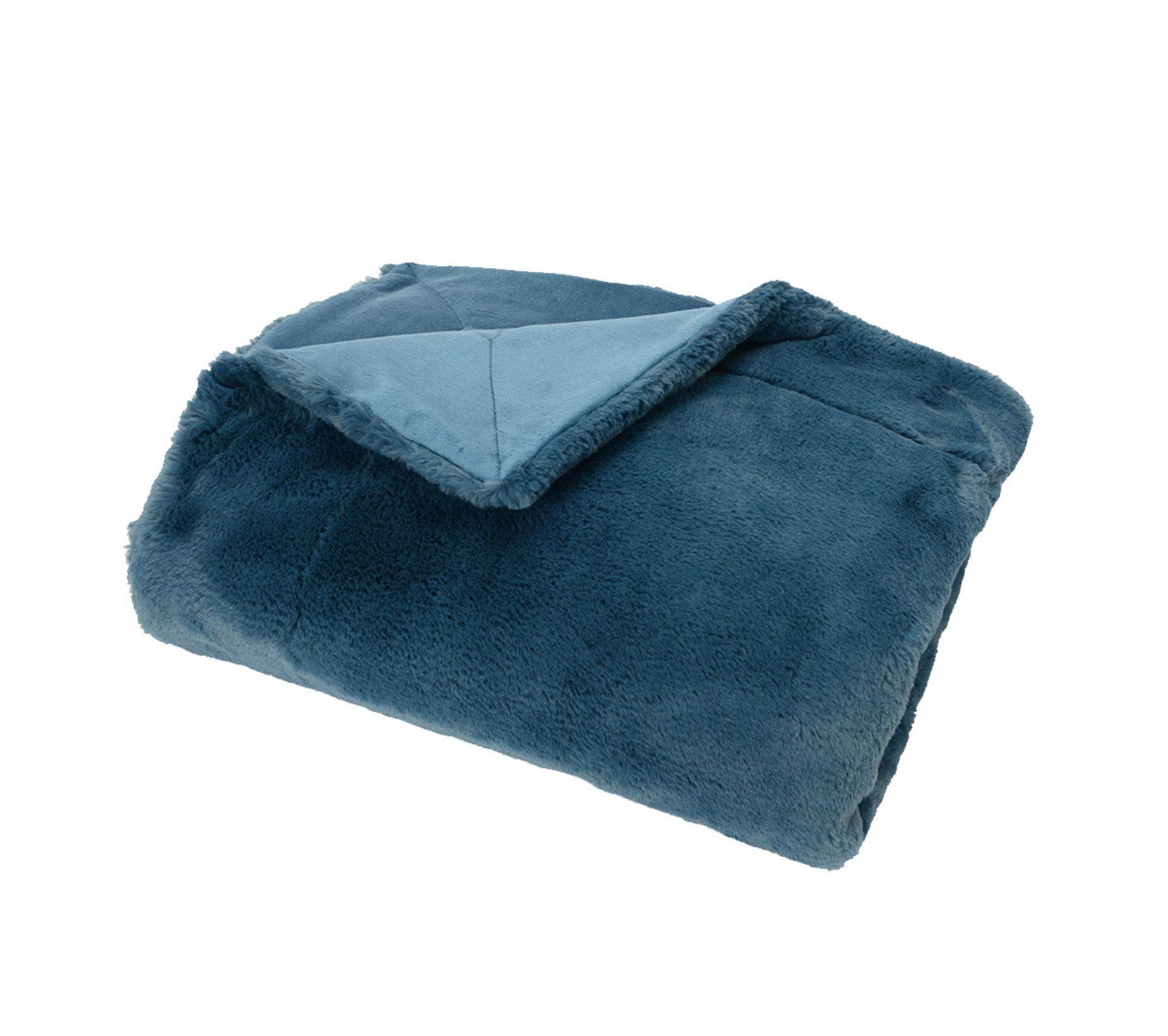 Plaid Luxe 130 X 170 Cm Bleu Nuit - Amadeus - Plaid BUT