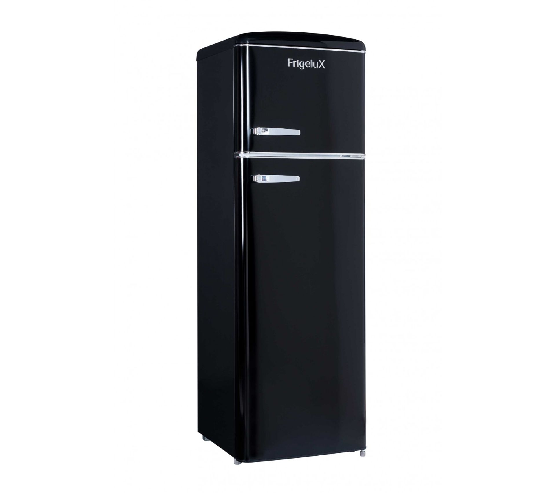 Réfrigérateur congélateur Noir, 246L, Vintage Design, Classe E ...