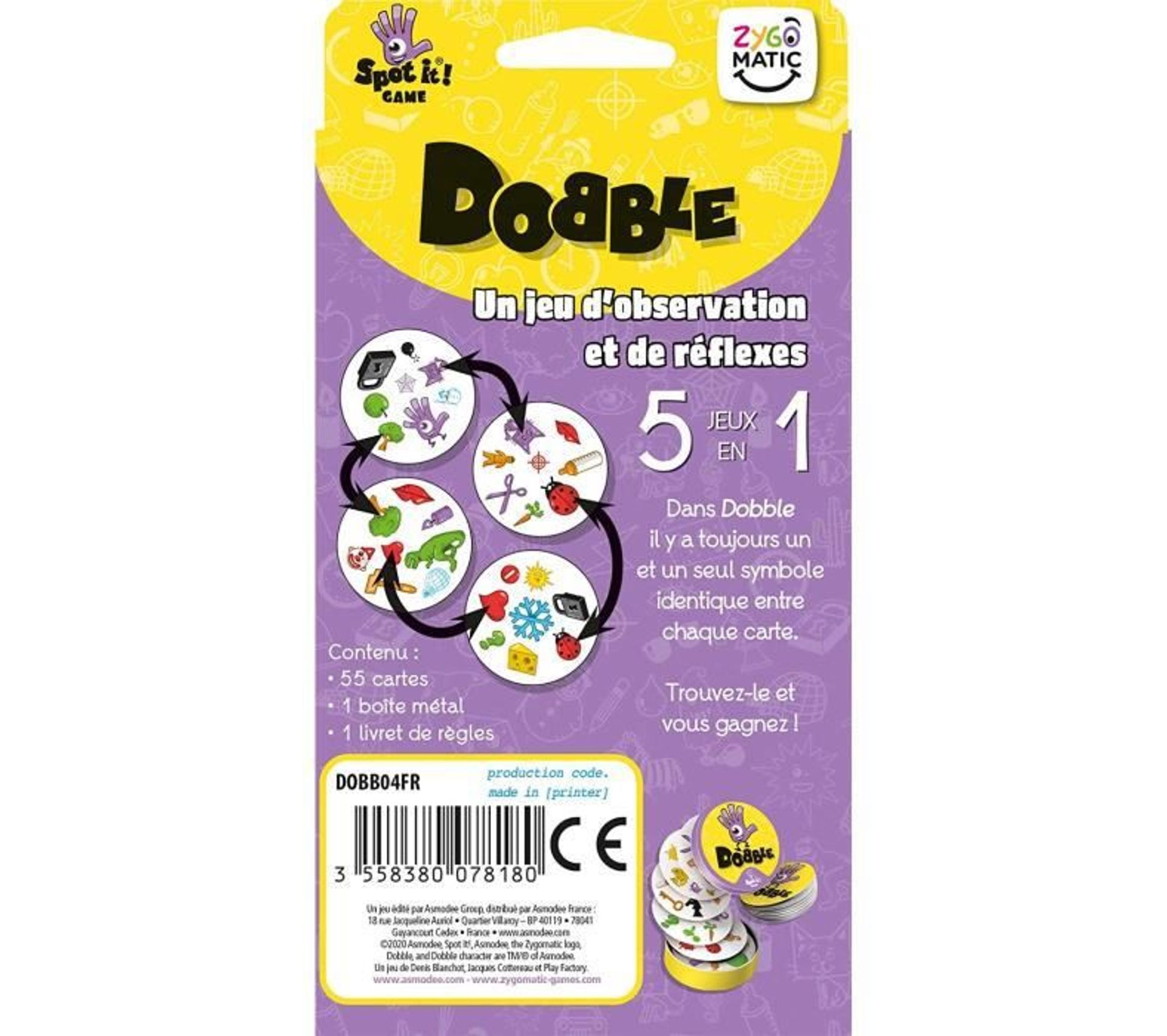 Jeu De Société Dobble Classic Eco - Jeux - Jouets BUT