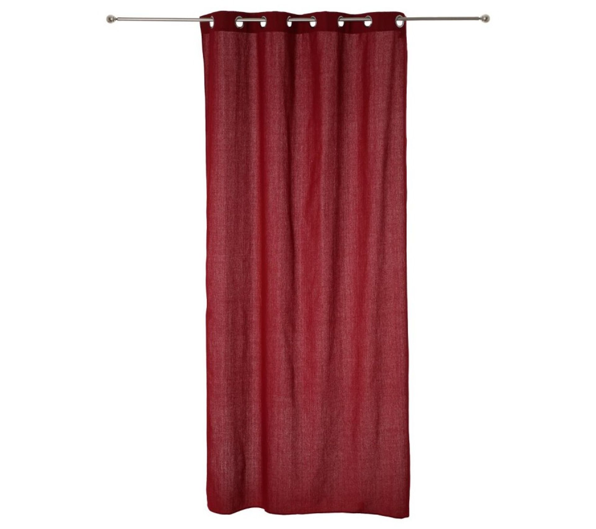 Lot De 2 Rideaux 140x260 cm Rouge - Rideau BUT