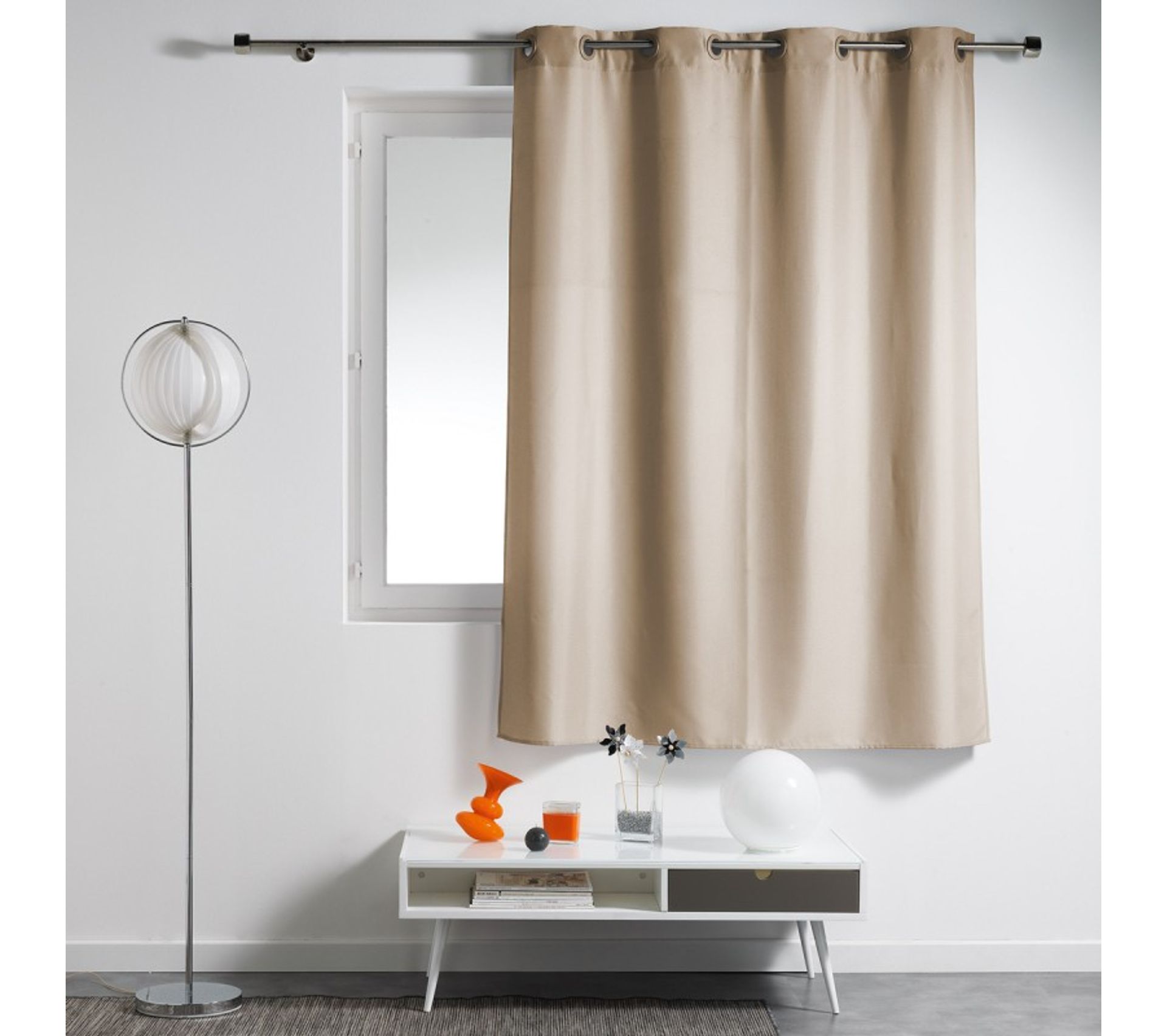 Rideau À Oeillets "essentiel" 140x180 cm Lin - Rideau BUT