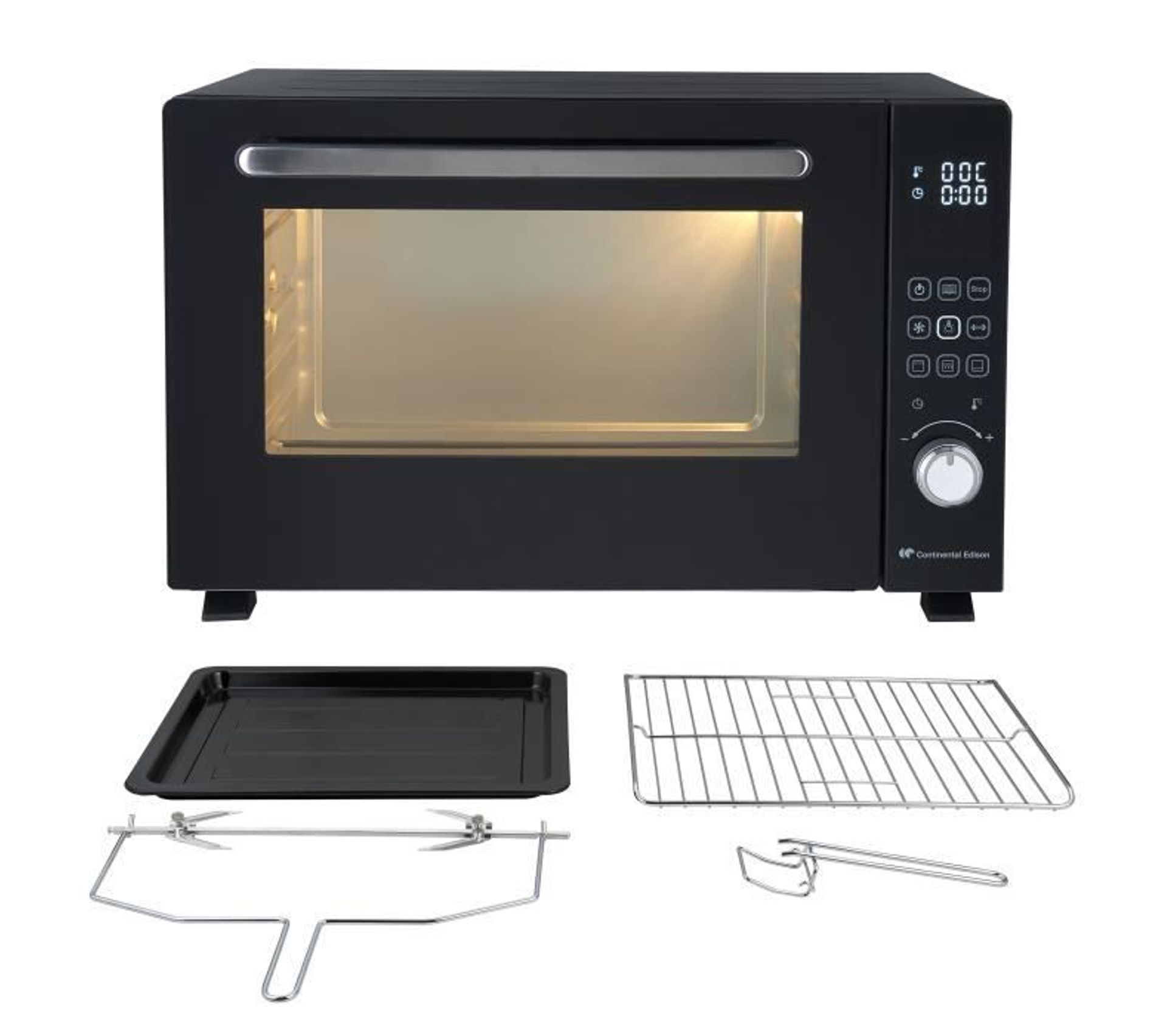 Mini Four Noir 60 litres L58,8 x H37,5 x P51,3 Cm - Mf60dig - Mini-four ...