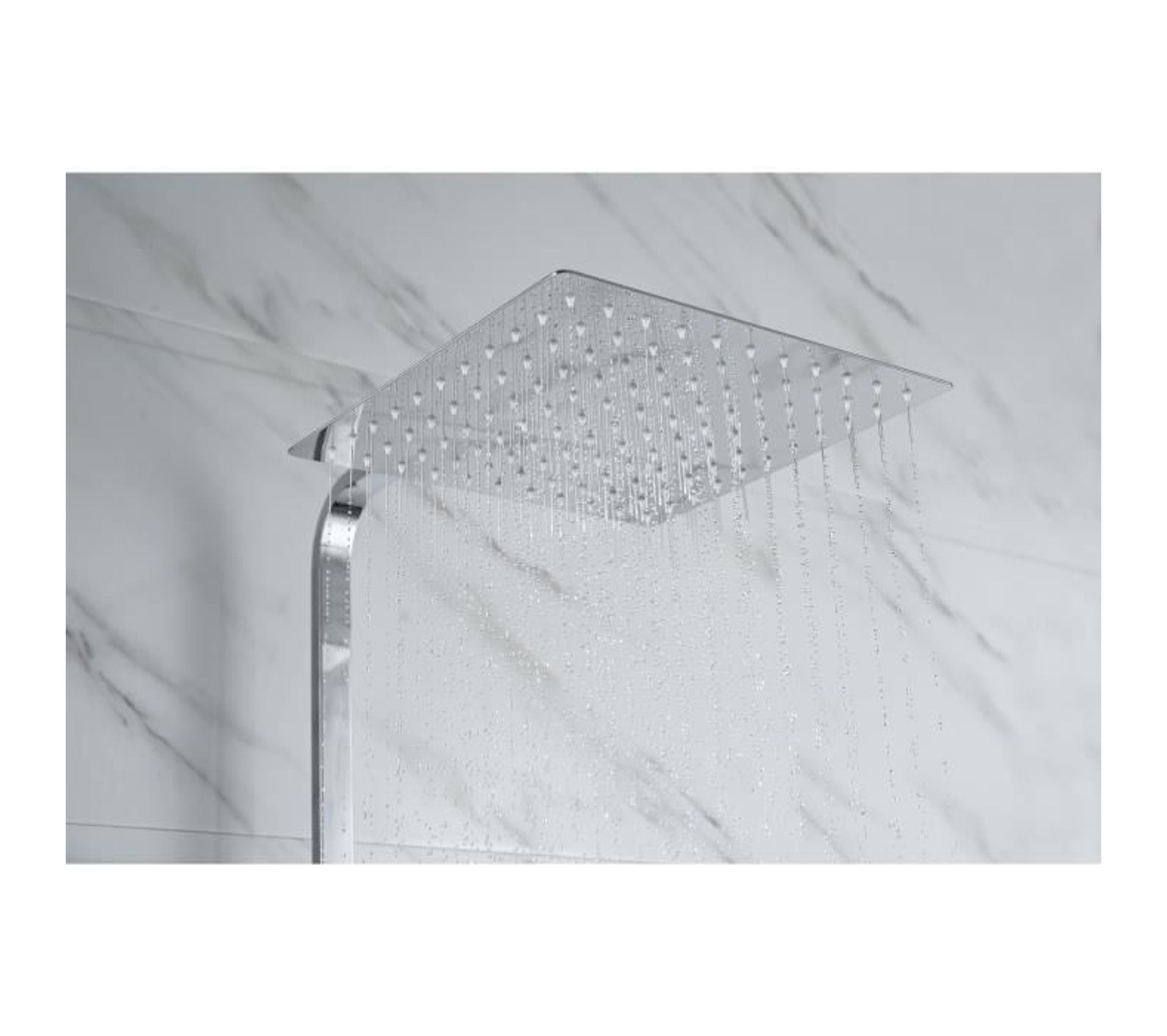 Colonne De Douche Avec Mitigeur Thermostatique Pomme Haute Carrée 30x30 ...