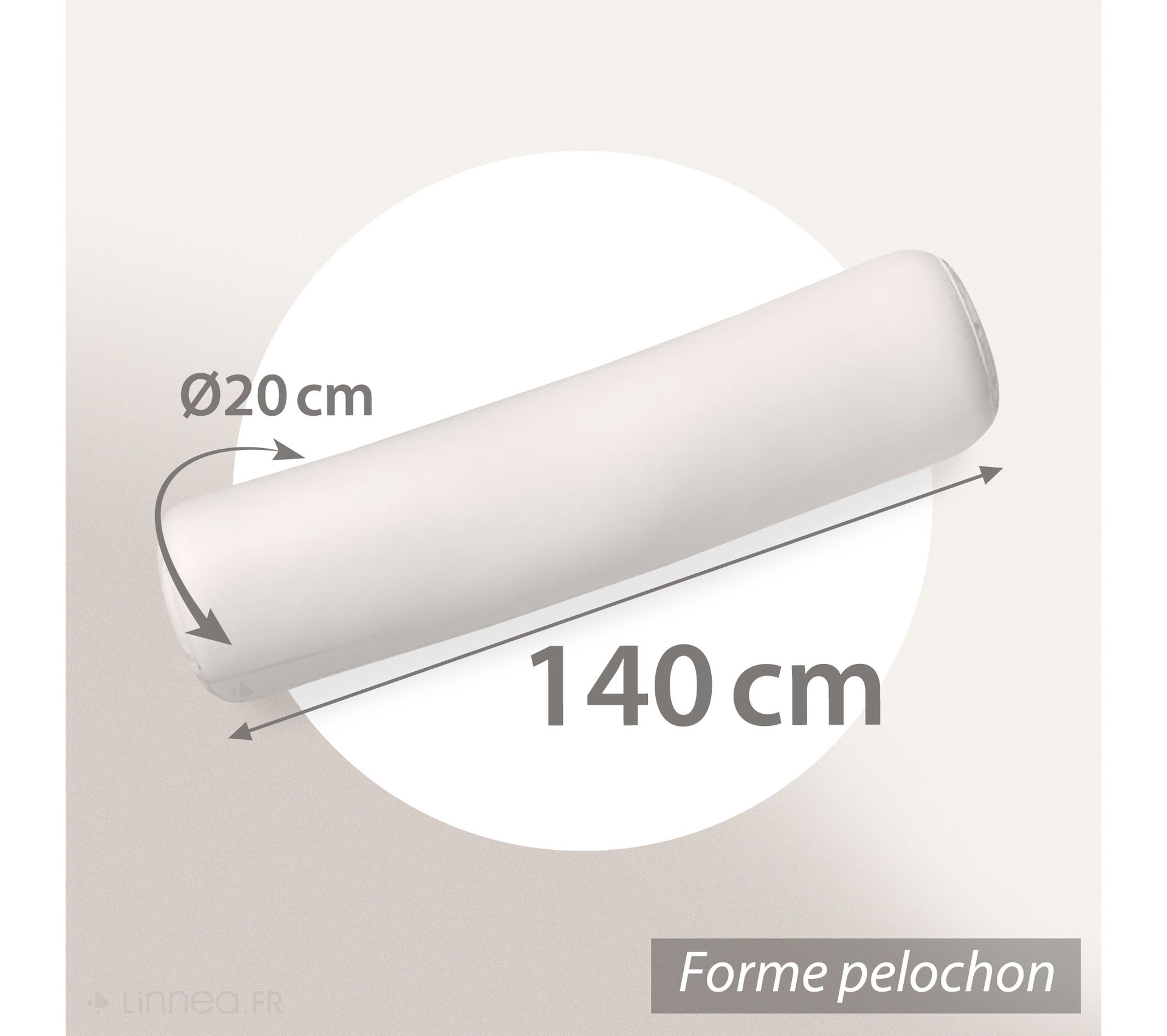 Traversin 140 Cm Grizz'lit Plumes 100% Plumes De Canard - Oreiller et ...