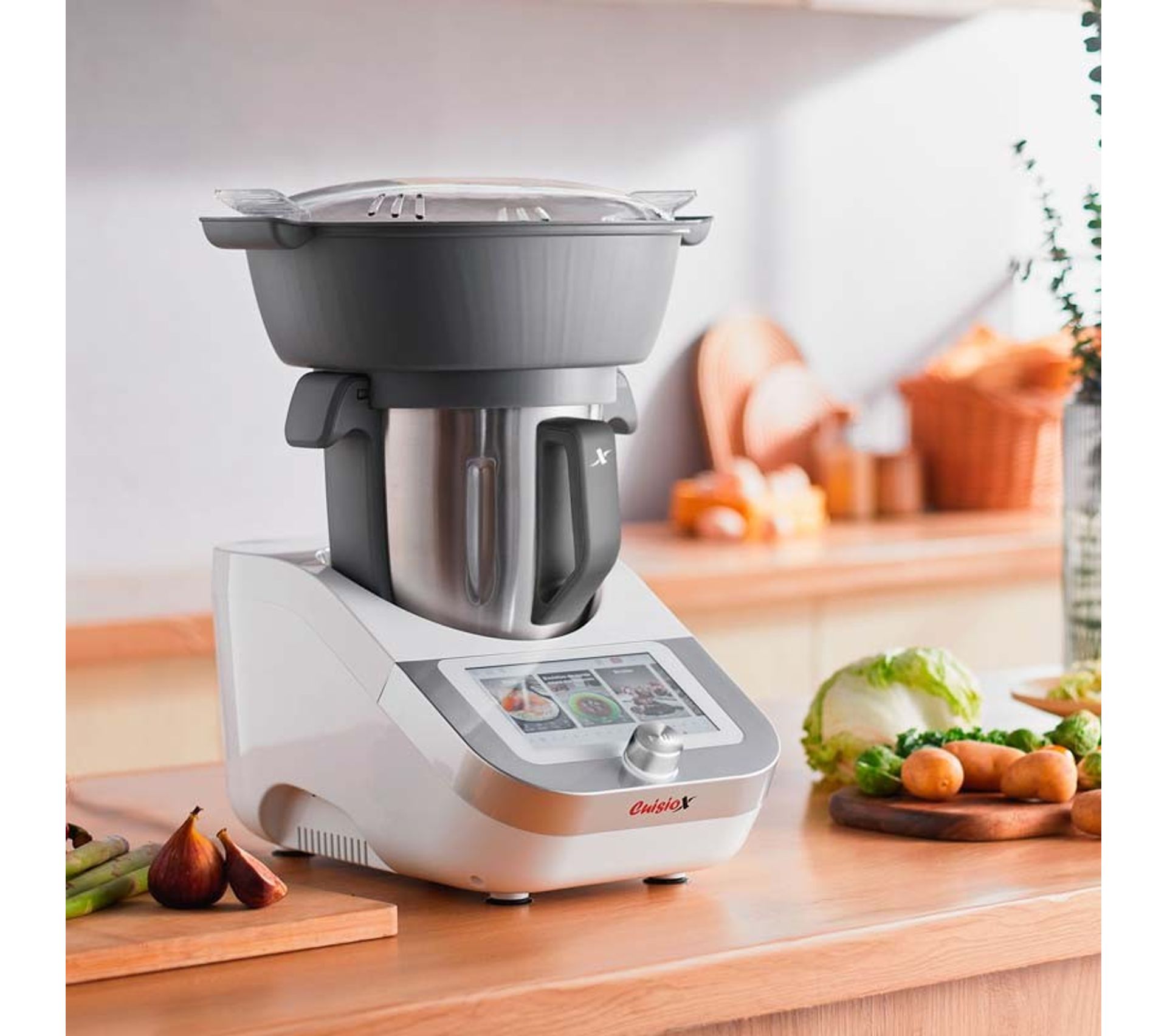 Robot Cuiseur Connecté 1400w 12 Vitesses Et Ecran Tactile 7 Pouces ...