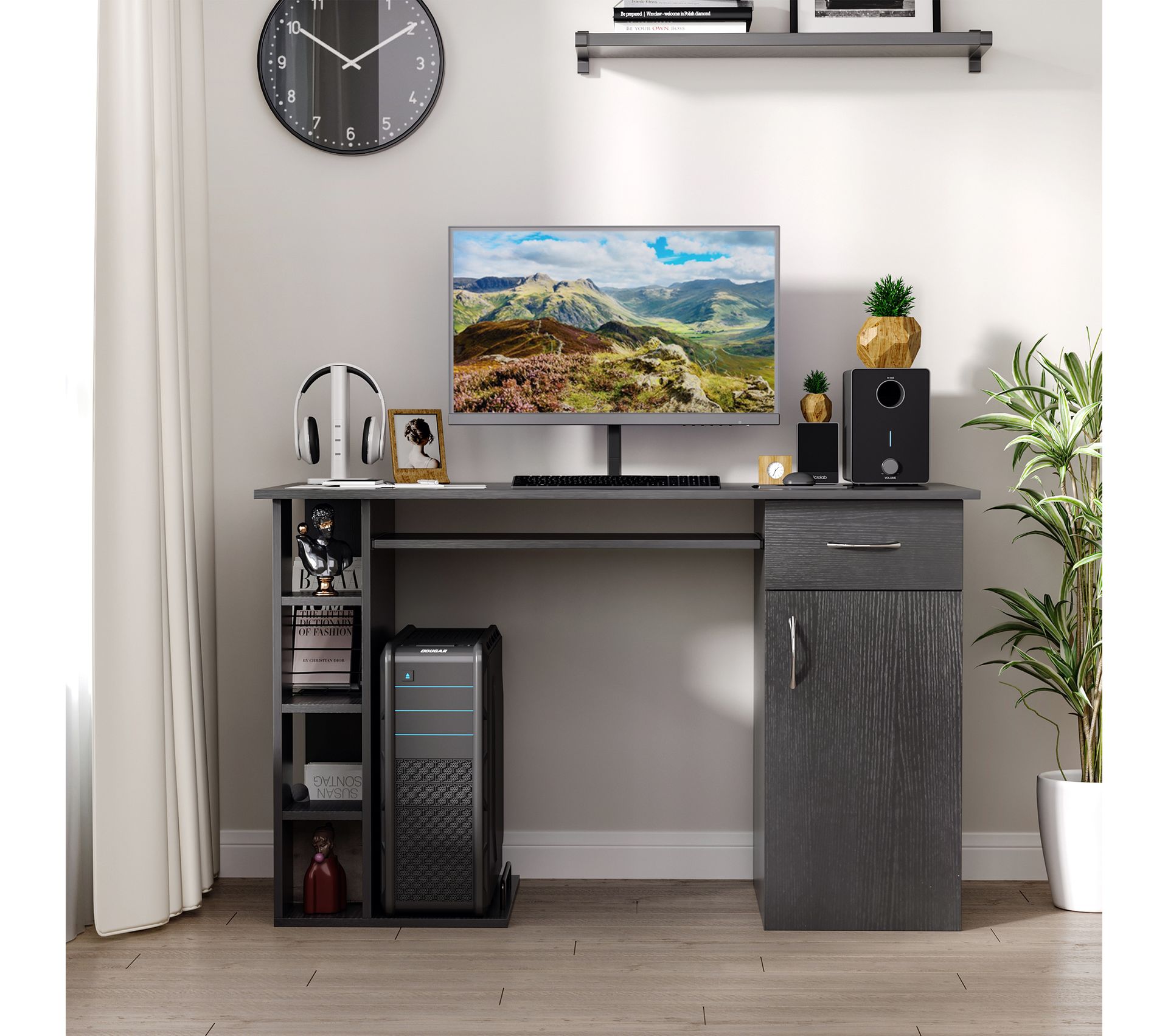 Bureau Informatique Design Multi-rangements - Bureau - Secrétaire BUT