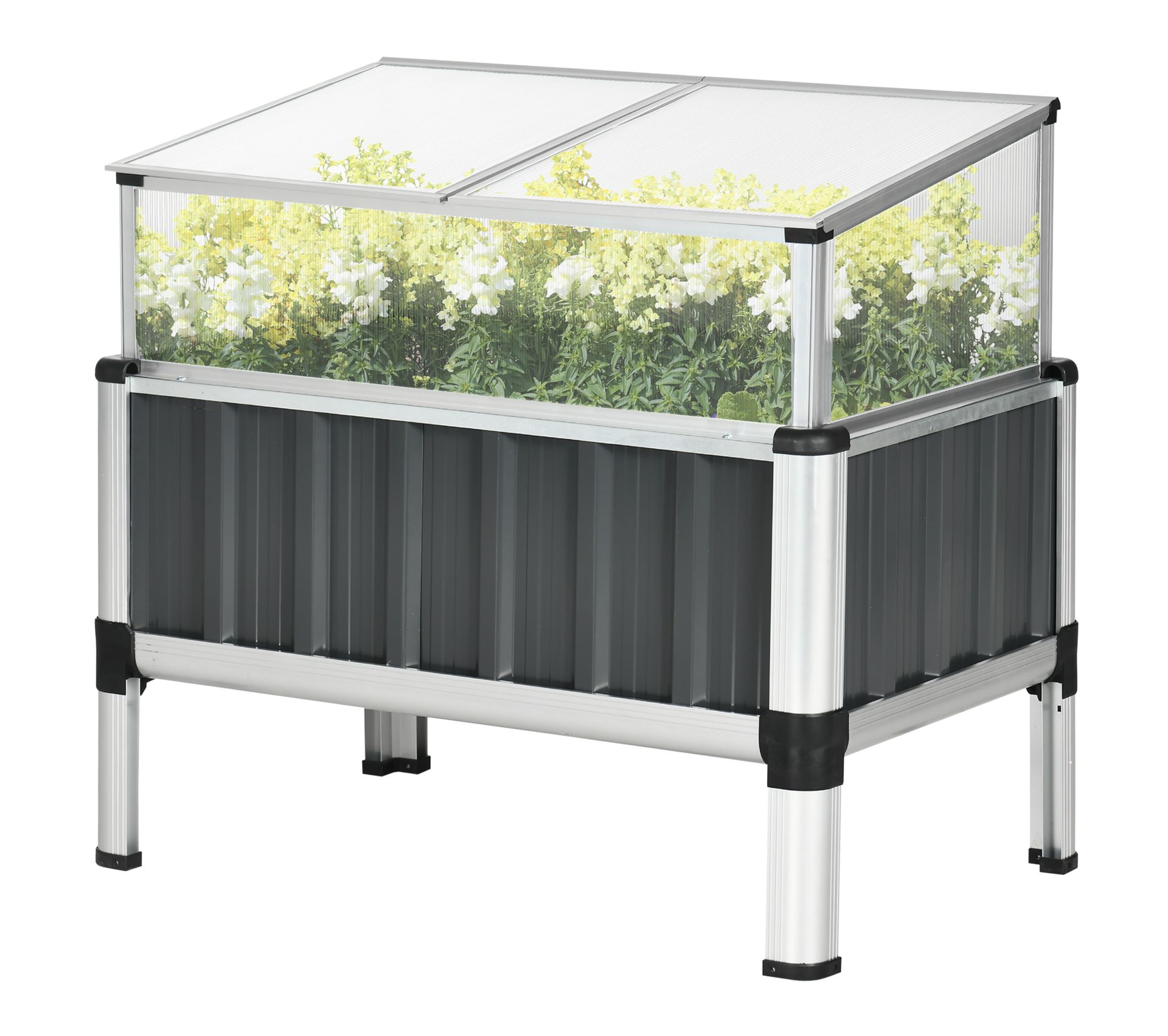 Mini Serre Sur Pied - 2 Lucarnes - Alu. Tôle D'acier Polycarbonate ...