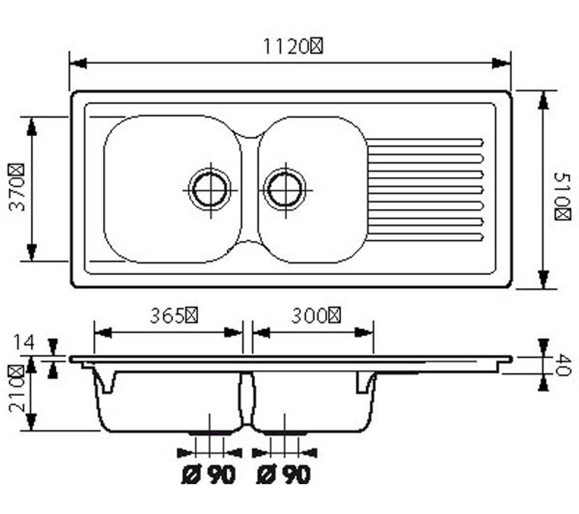 Evier Céramique Blanc Villeroy et Boch Targa 2 Bacs 1 Égouttoir - Evier BUT