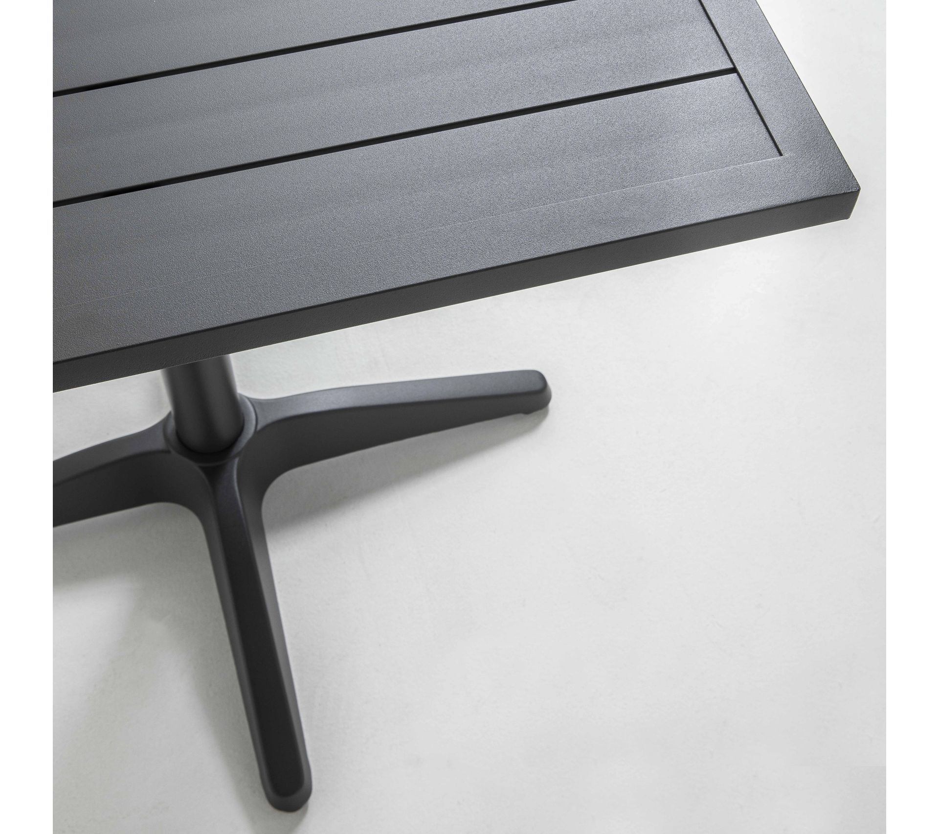 Plateau De Table Carrée En Aluminium Gris 70x70 cm Gris - Table de ...