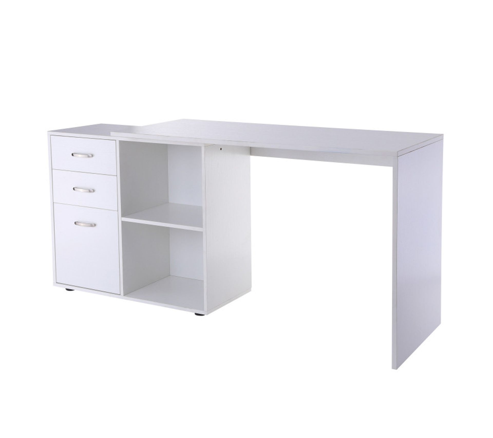 Bureau Modulable Solibac Blanc - Bureau - Secrétaire BUT