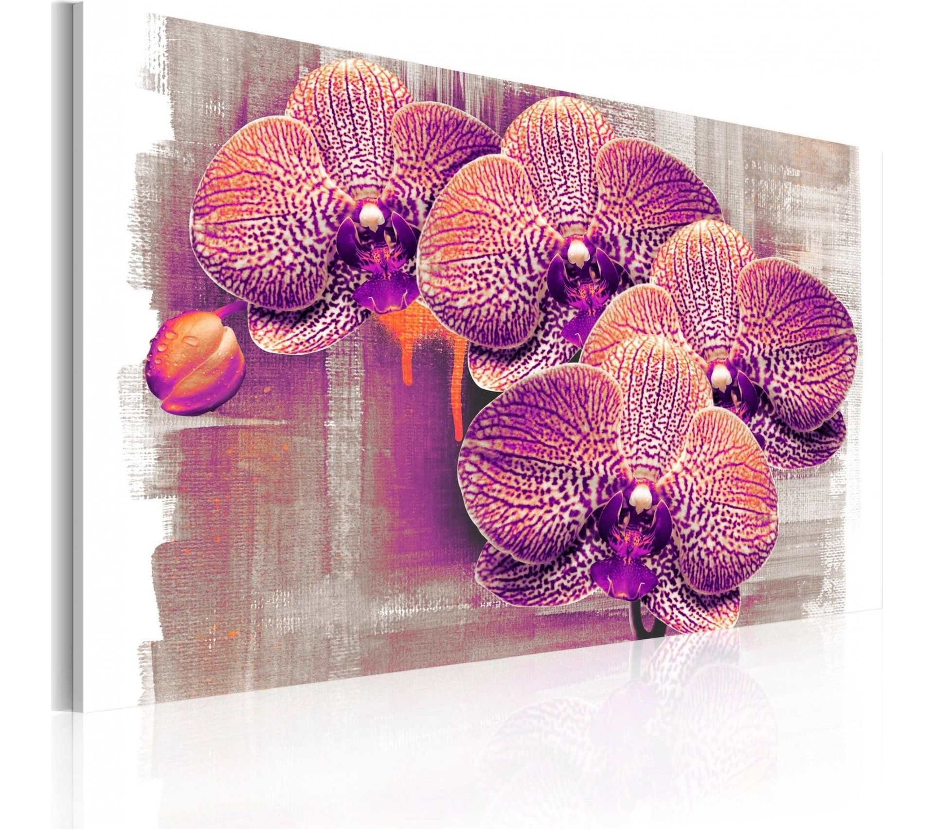 Tableau Artistique Fleur - 60 X 40 Cm - Tableau - Toile BUT