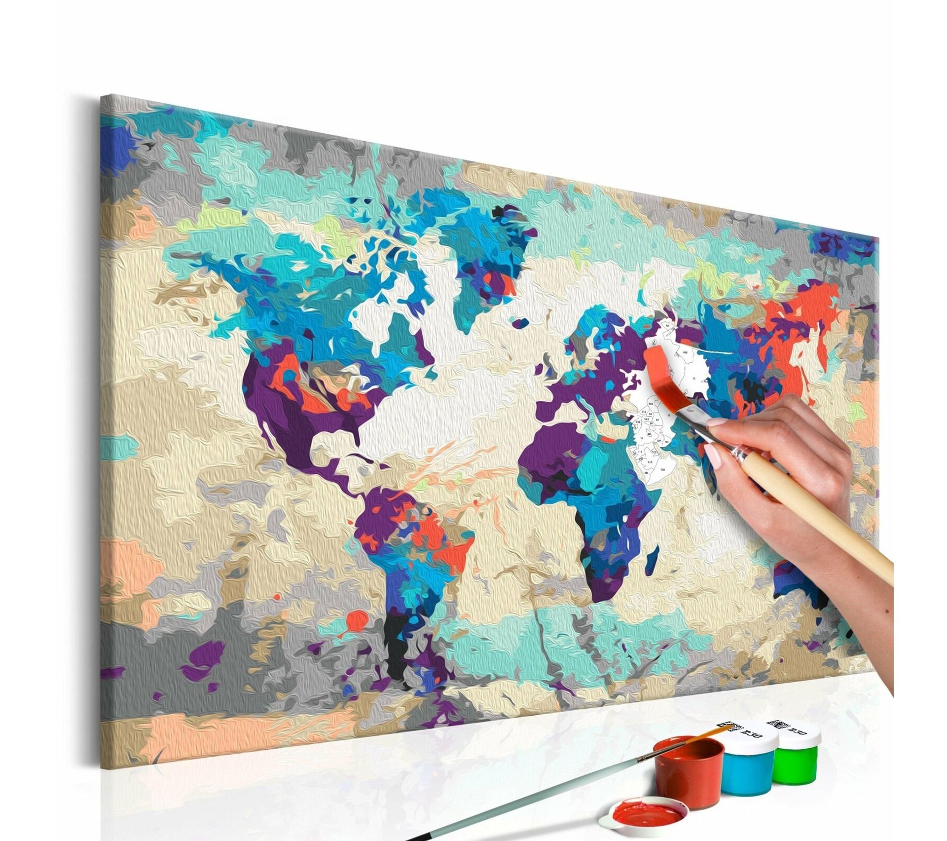 Tableau De Coloriage Multicolore 60x40 cm - Peinture BUT