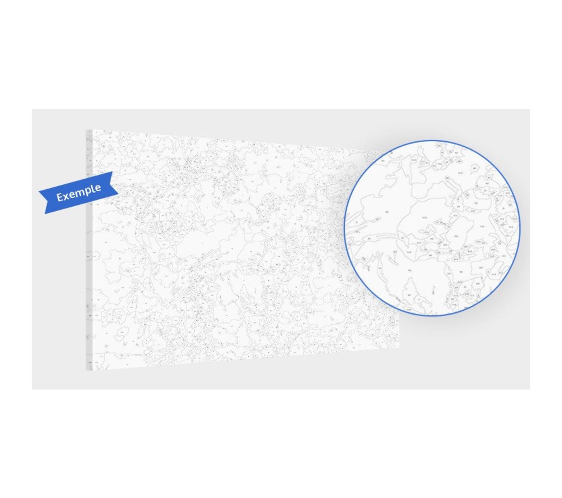 Tableau De Coloriage Multicolore 60x40 cm - Peinture BUT