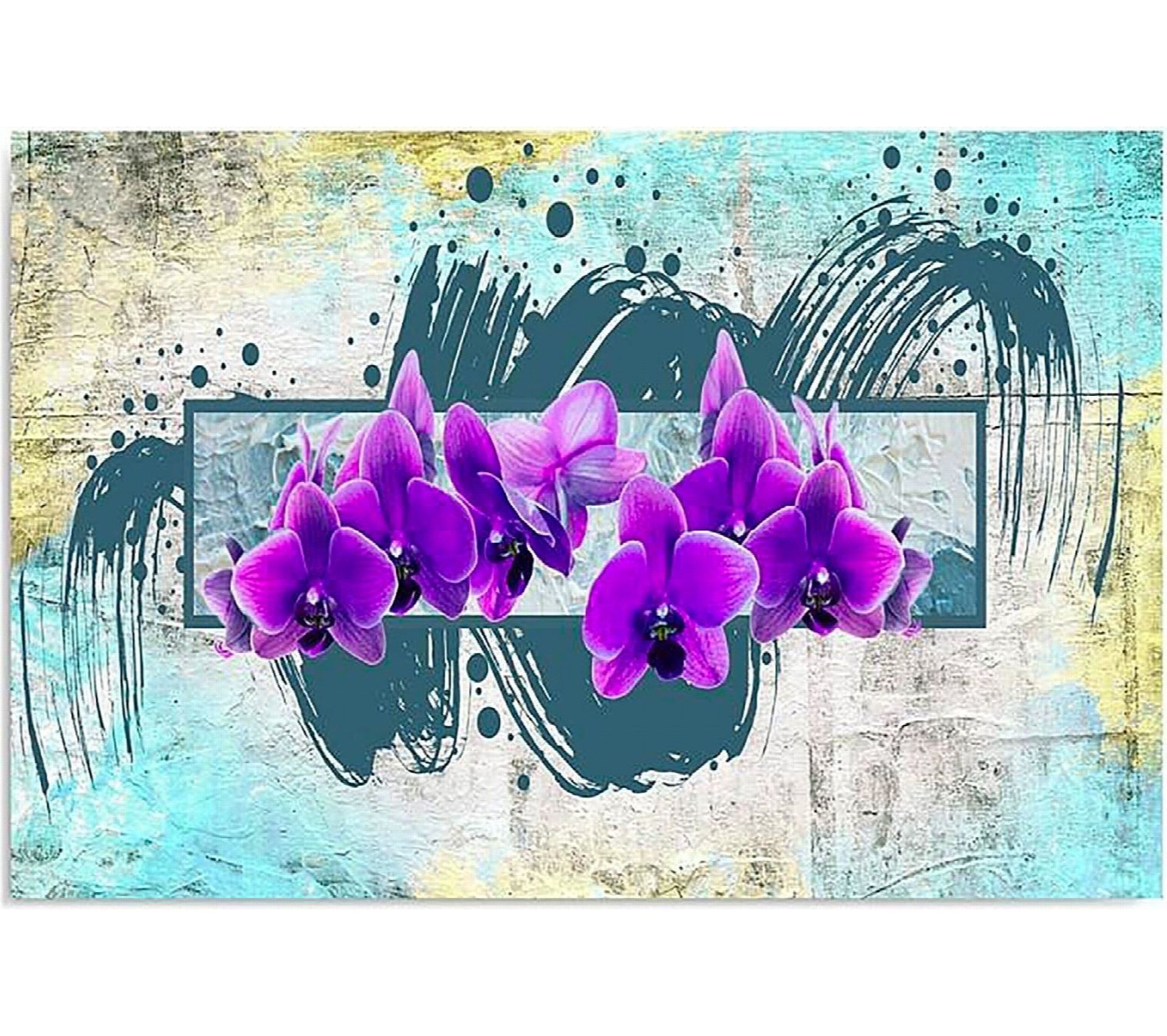 Tableau Fleurs 2 100 X 70 Cm - Tableau - Toile BUT