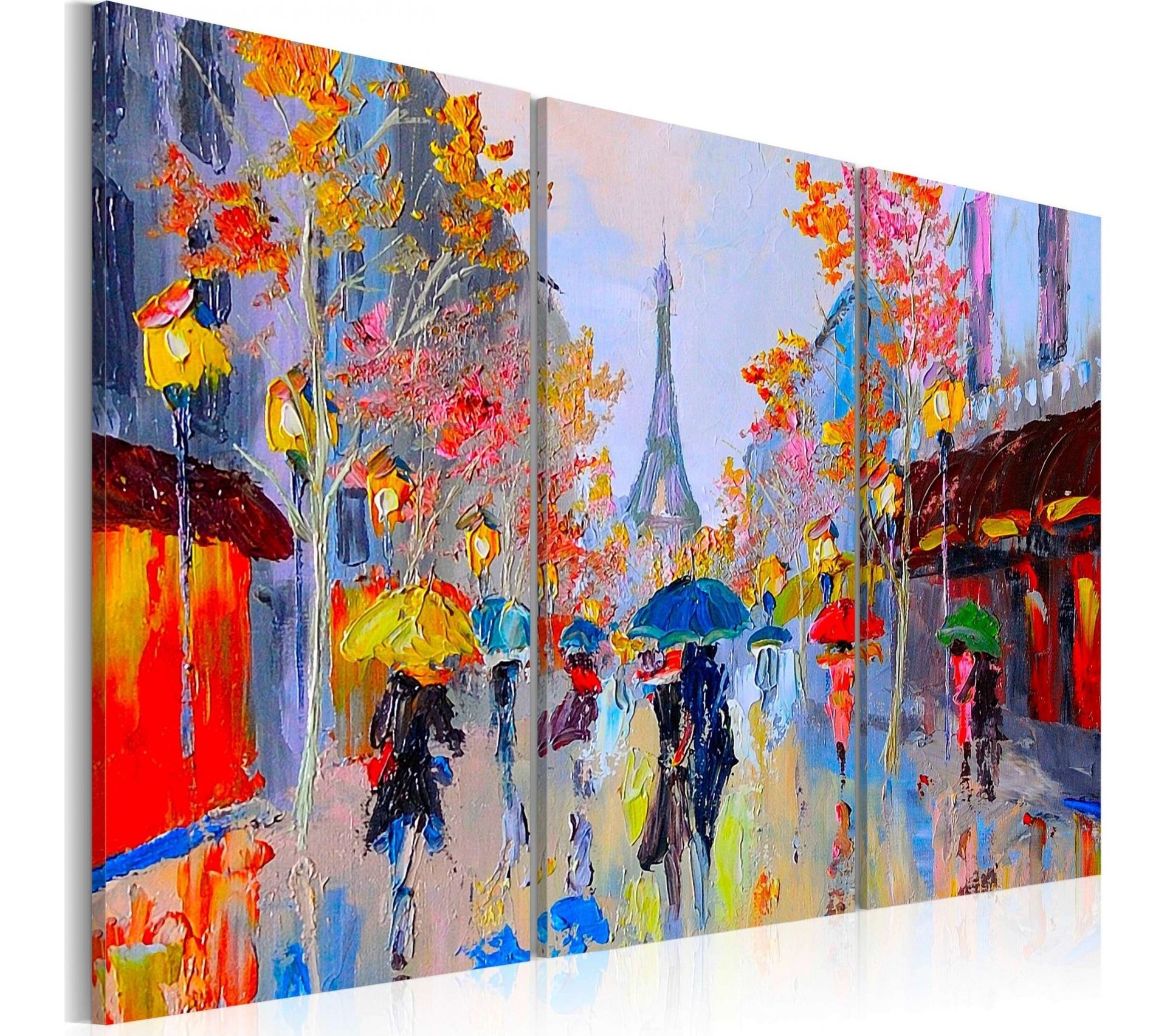 Tableau Rainy Paris 120 X 80 Cm - Tableau - Toile BUT
