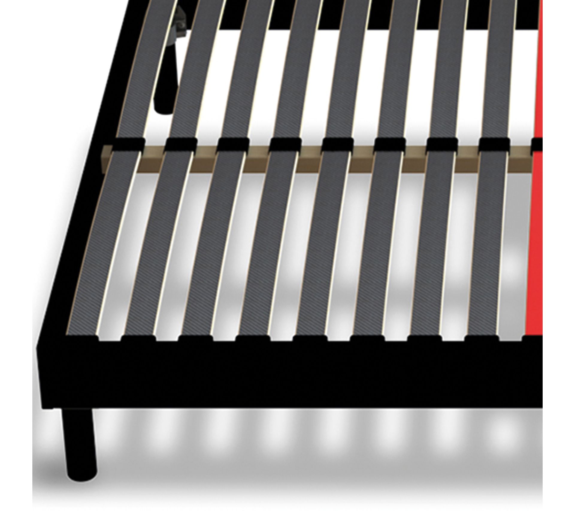 Sommier Signature - Noir - 140x200 Cm - Sommier déco BUT