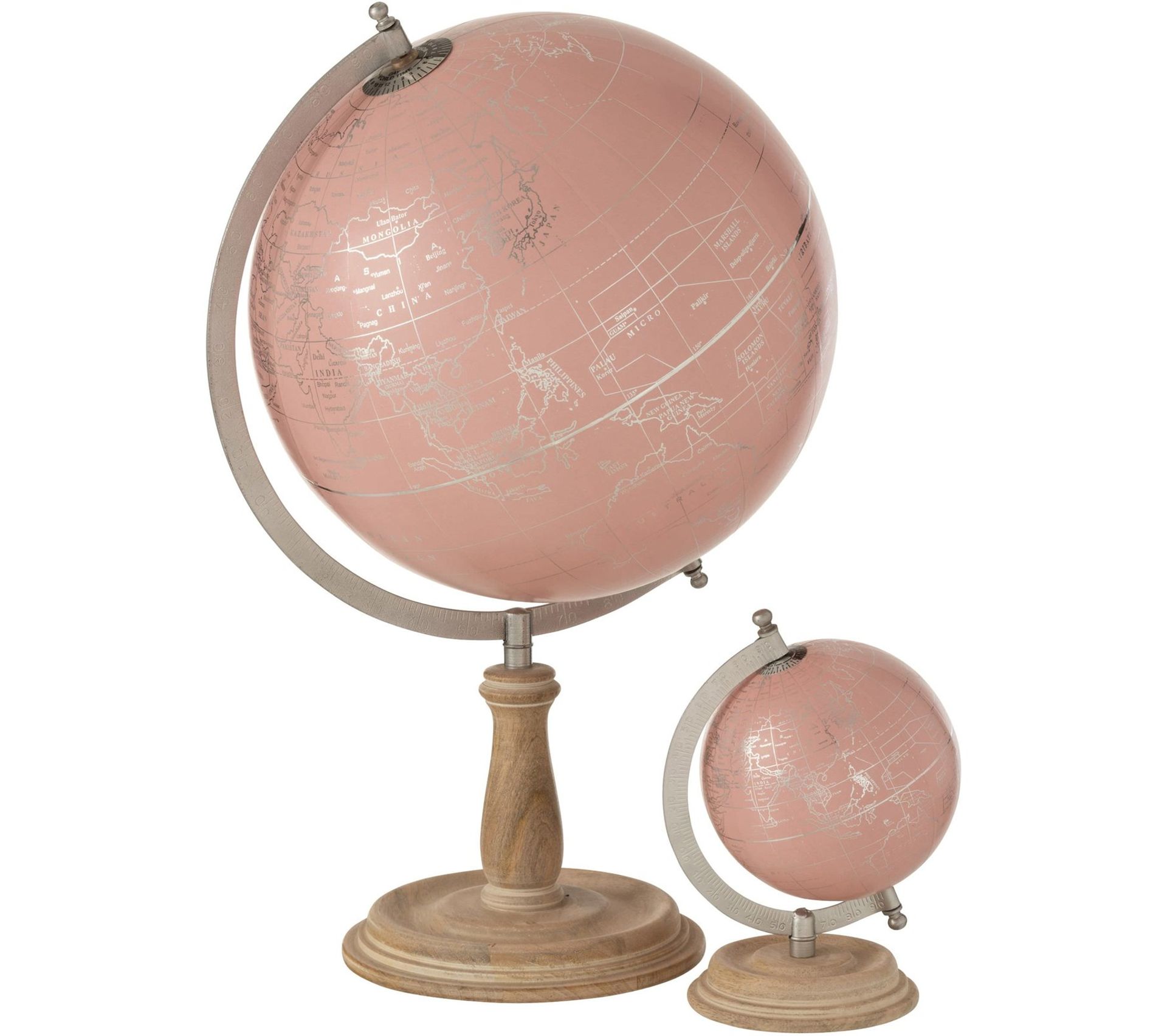 Globe Terrestre Rose Plastique 33x30x55,5cm - Jeux - Jouets BUT