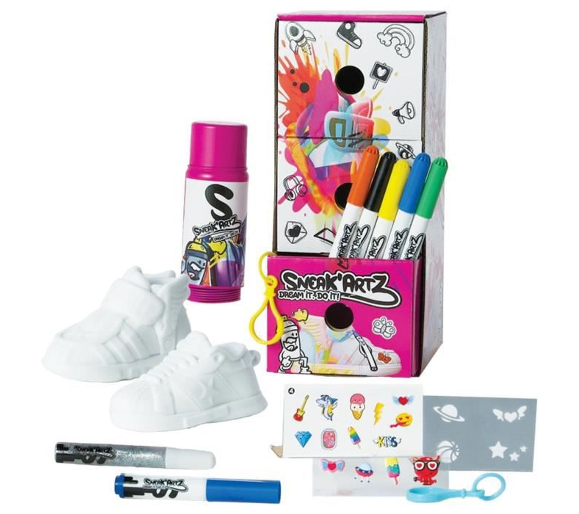 Sneak'artz Shoebox - 2 Baskets A Customiser + Accessoires - Modele ...