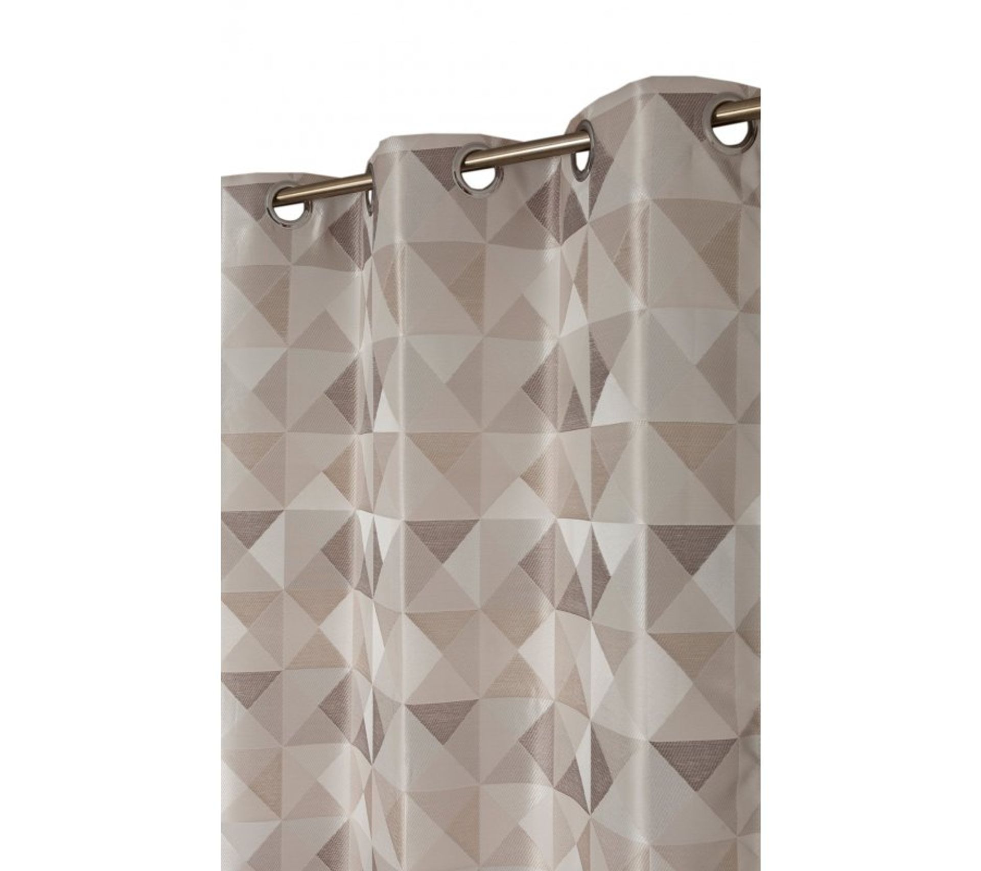 Rideau Jacquard 140 X 260 Cm Motif Géométrique Multicolore - Rideau BUT