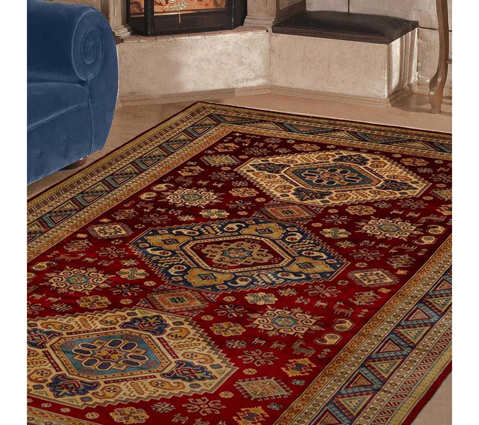 Tapis D'orient 250x300 Shirvan 5 Rouge - Tapis salon et chambre BUT