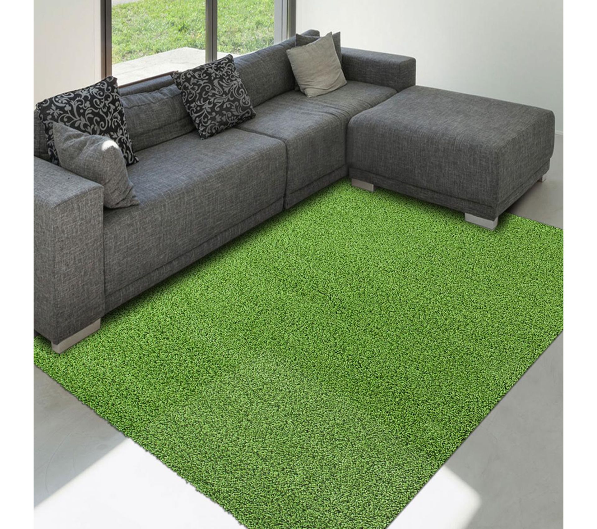Tapis Moderne Rectangulaire Dezenco 1 160x230 Vert - Tapis salon et ...
