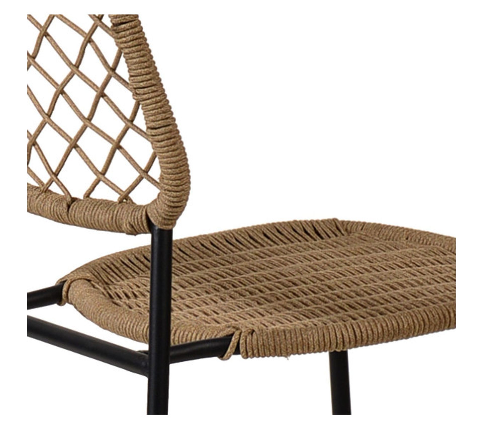 Cordou - 2 Tabourets De Bar Corde Beige - Tabouret BUT