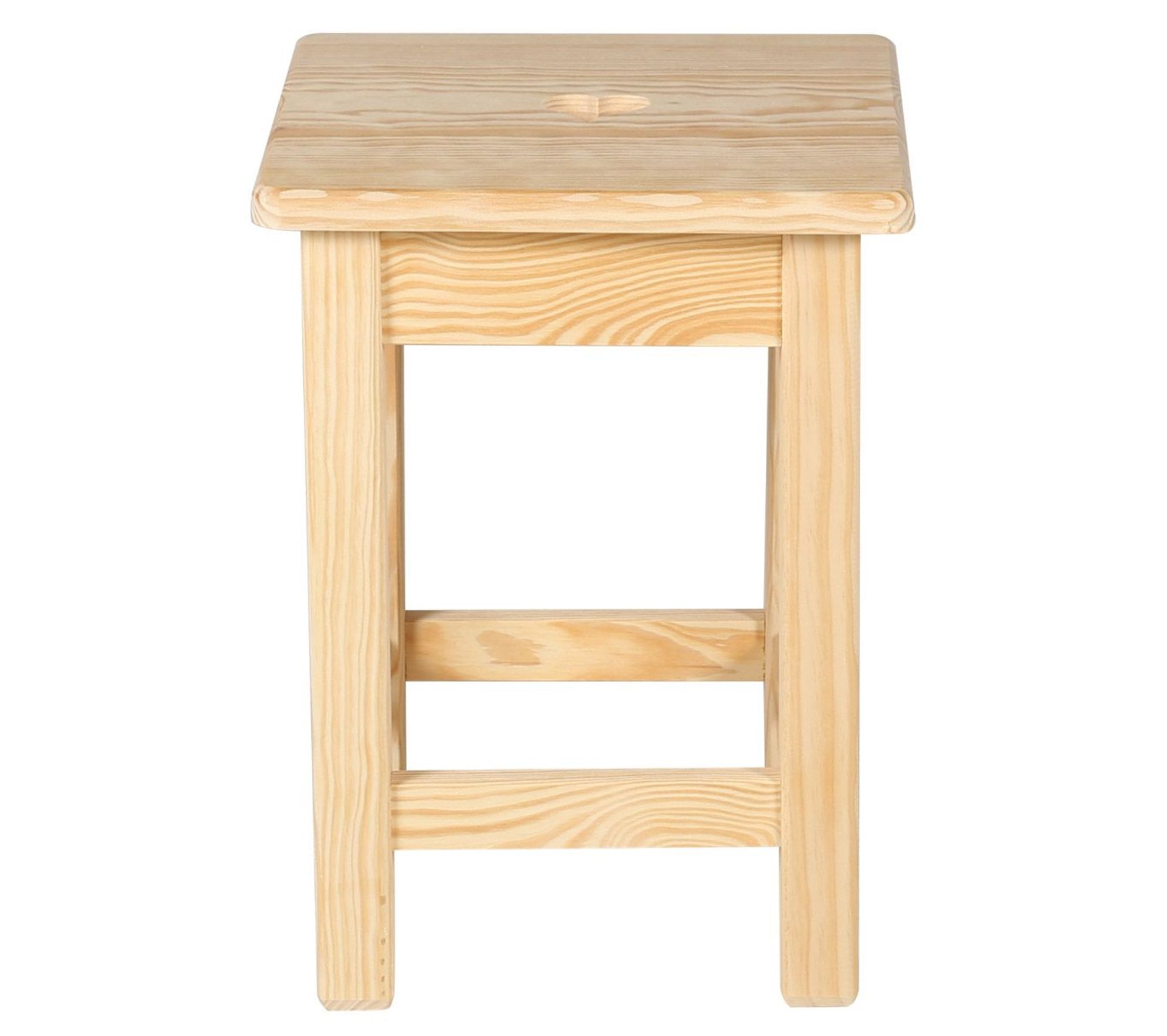 Tabouret En Bois Carré En Pin Massif Brut - Région - Tabouret BUT