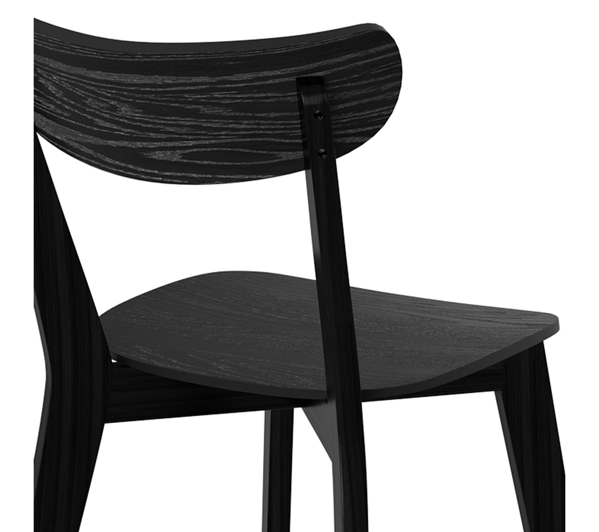 Chaise En Bois Noir Tabata (lot De 2) - Chaise BUT