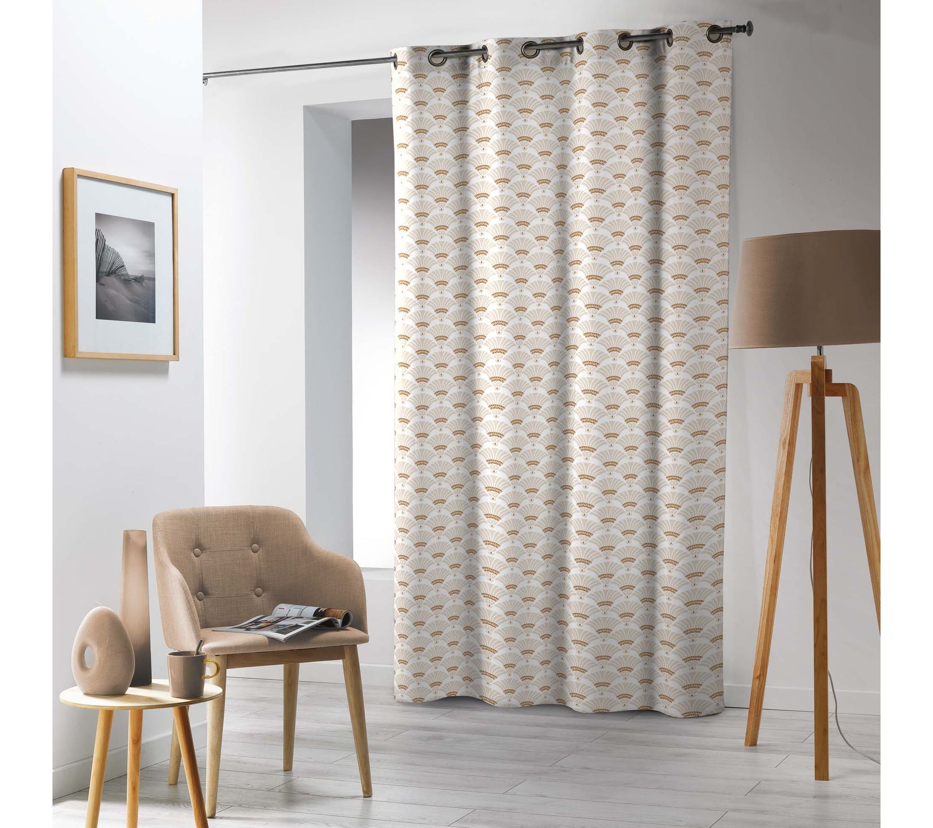 Lot De 2 Rideaux Déco Oeillets 140 X 240 Cm En Microfibre Agathe ...