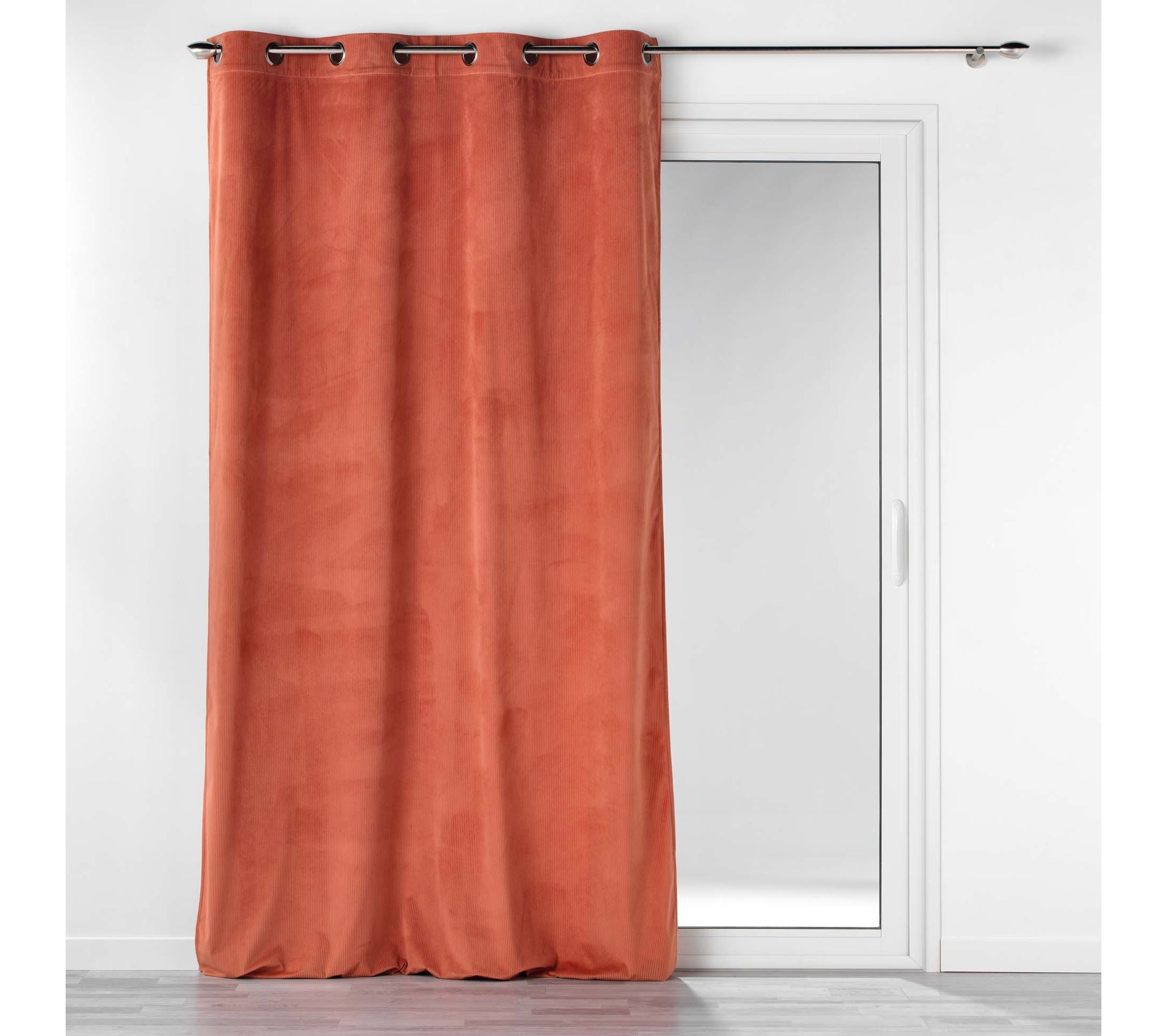 Lot De 2 Rideaux à Oeillets 140 X 260 Cm Velours Côtelé Casual ...