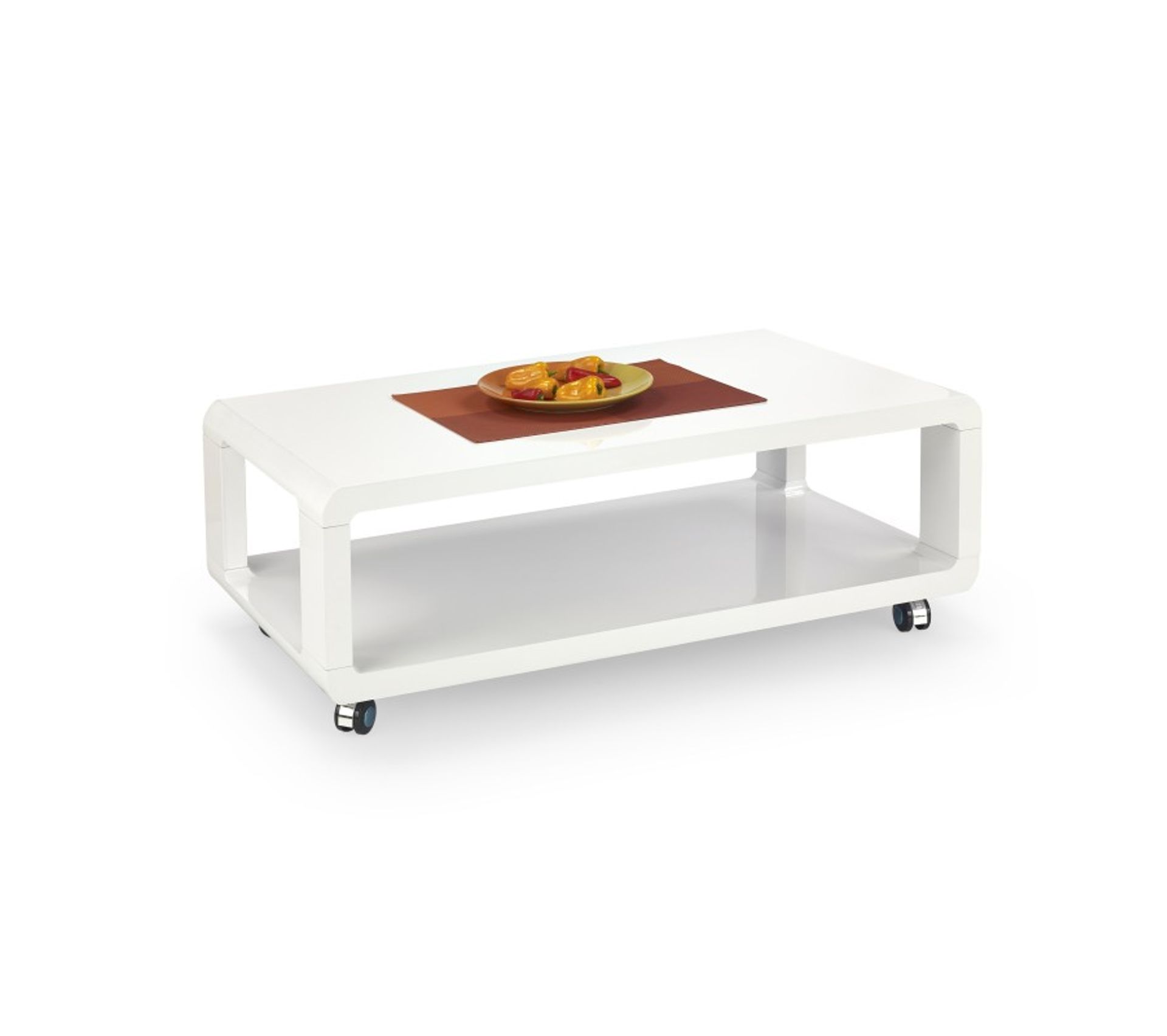 Table Basse 105 X 58 X 38 Cm - Blanc - Table basse BUT