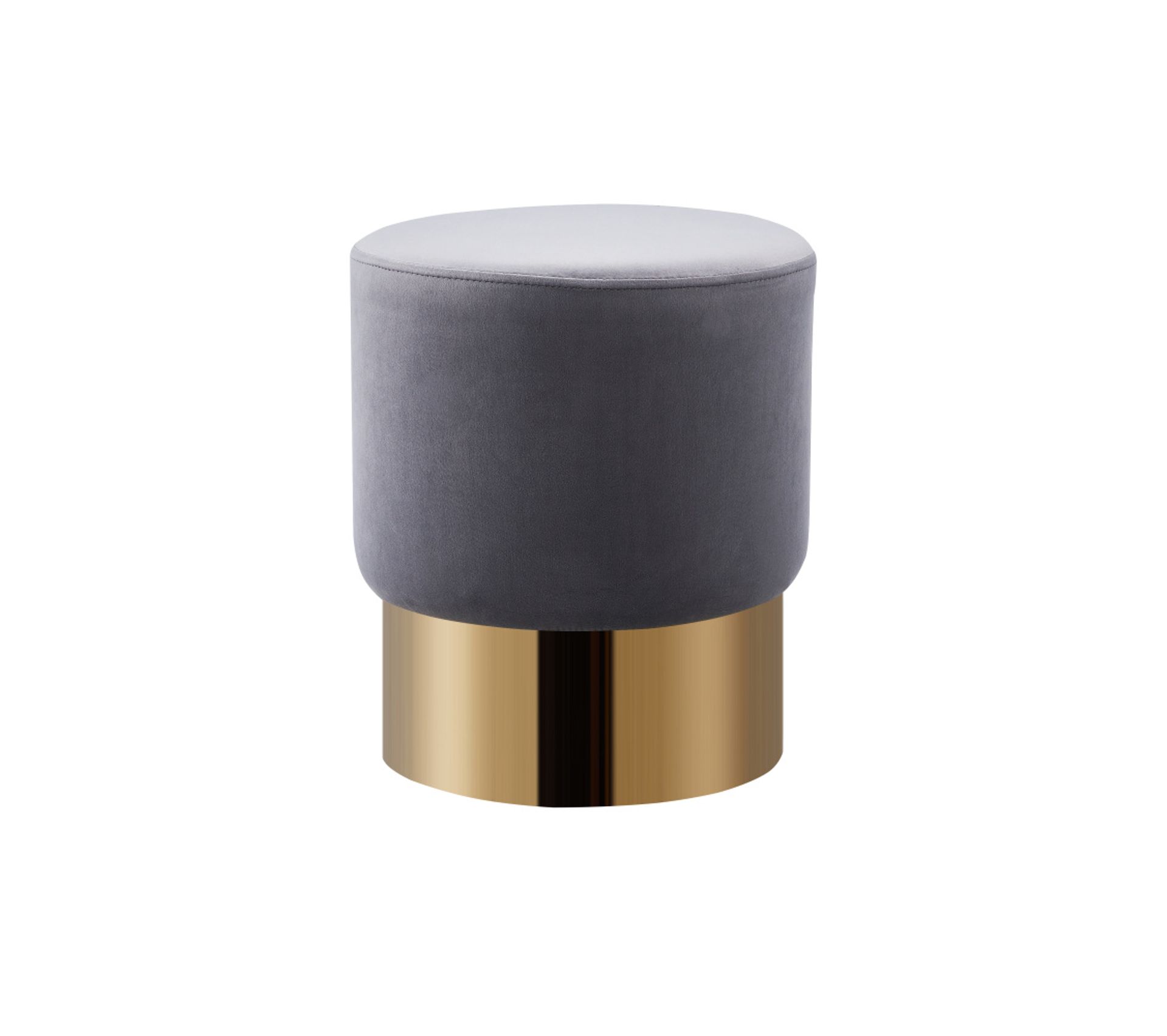 Lot De 2 Poufs Design Velours Anthracite - Pouf - Poire BUT