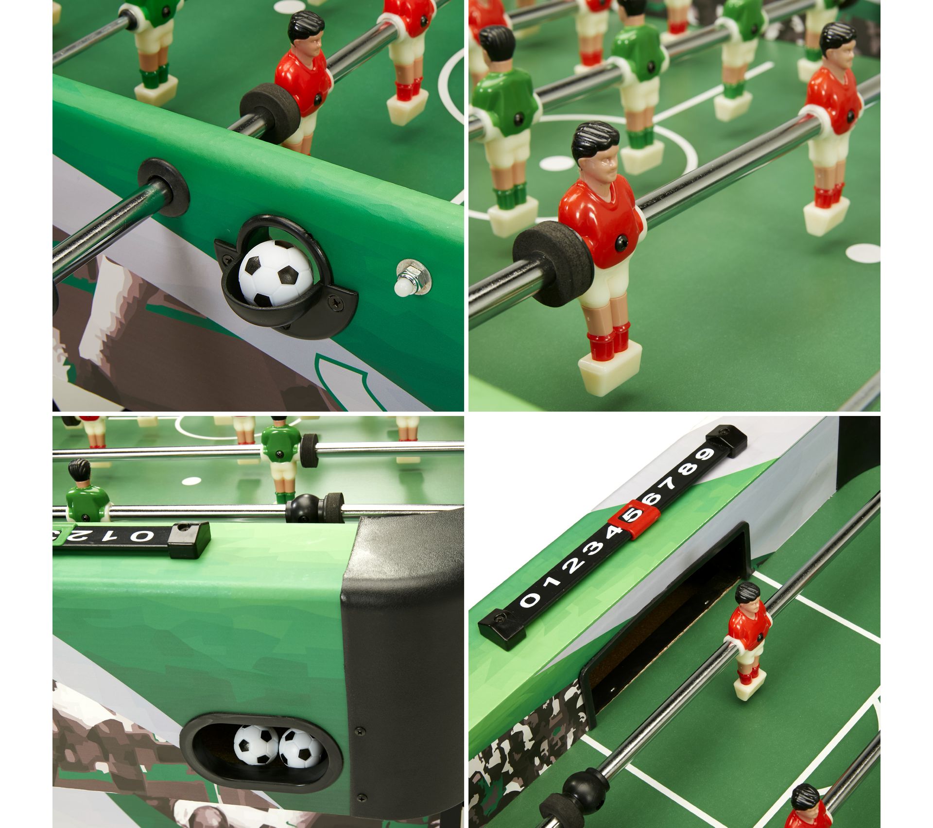 Table De Baby Foot D'intérieur Pliable - 22 Figurines - 3 Balles ...