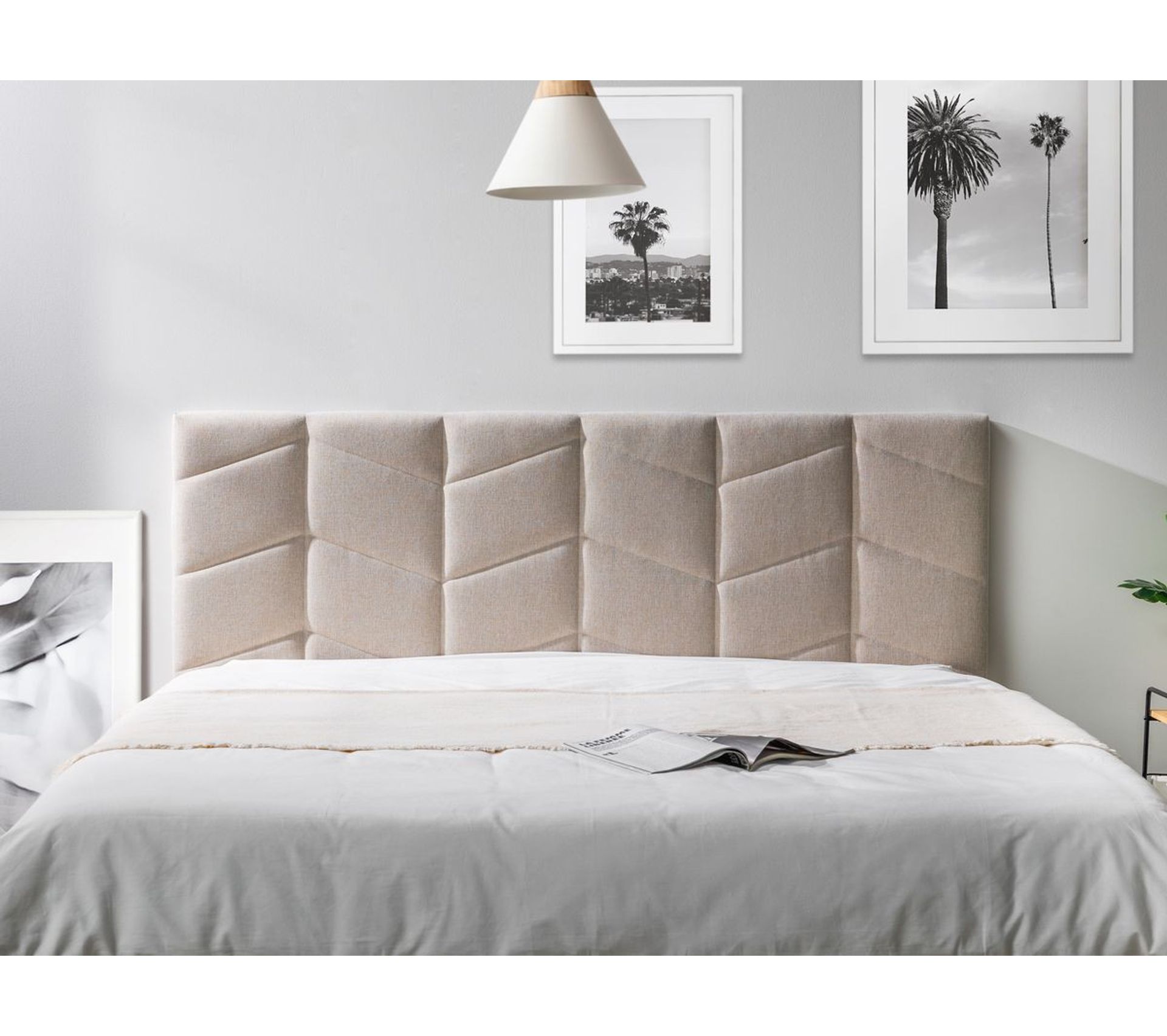 Lit 160x200 Belleville Beige - Lit BUT