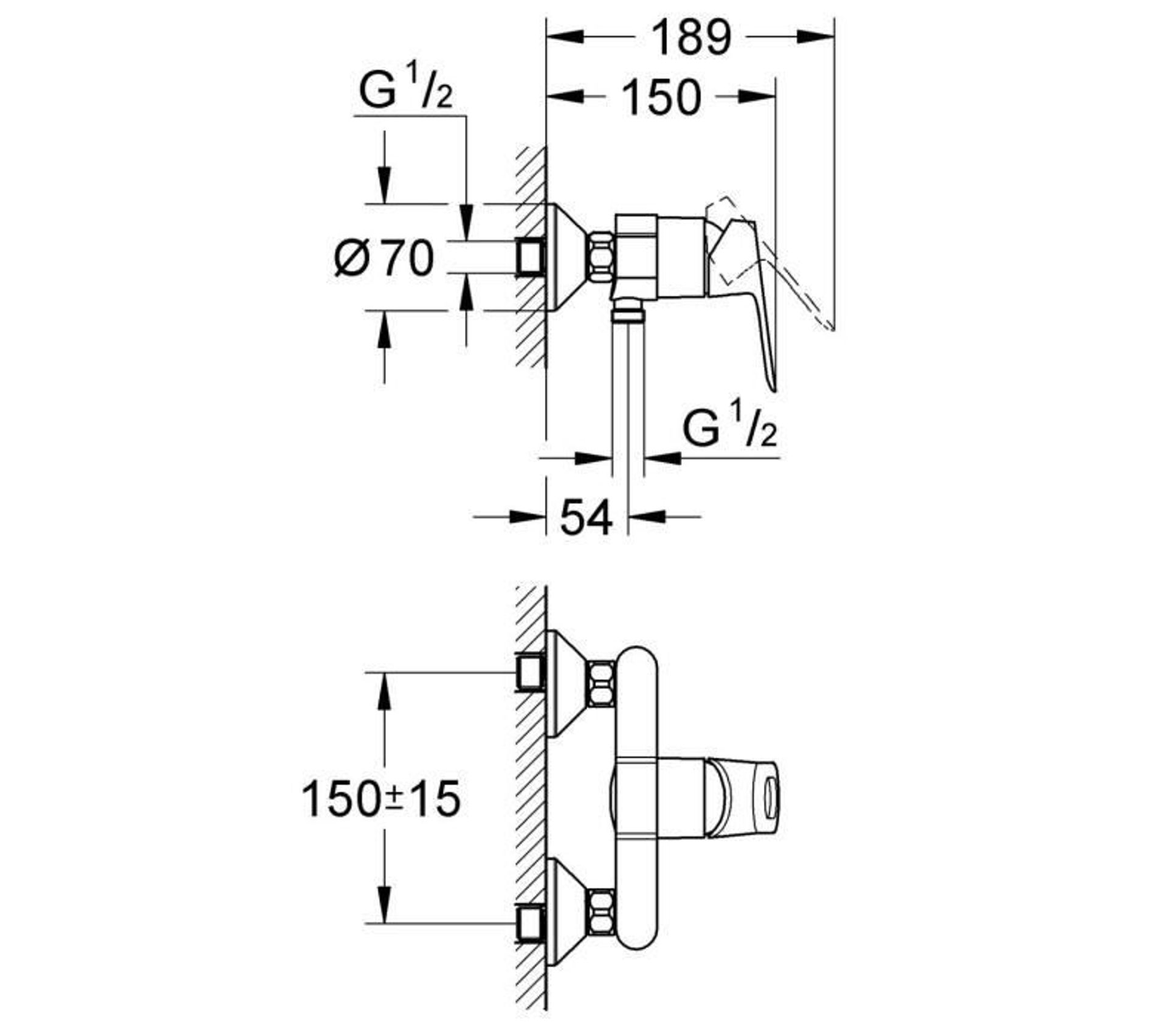 Robinet Mitigeur Mécanique Douche Start Loop 23355000 - Robinet de ...