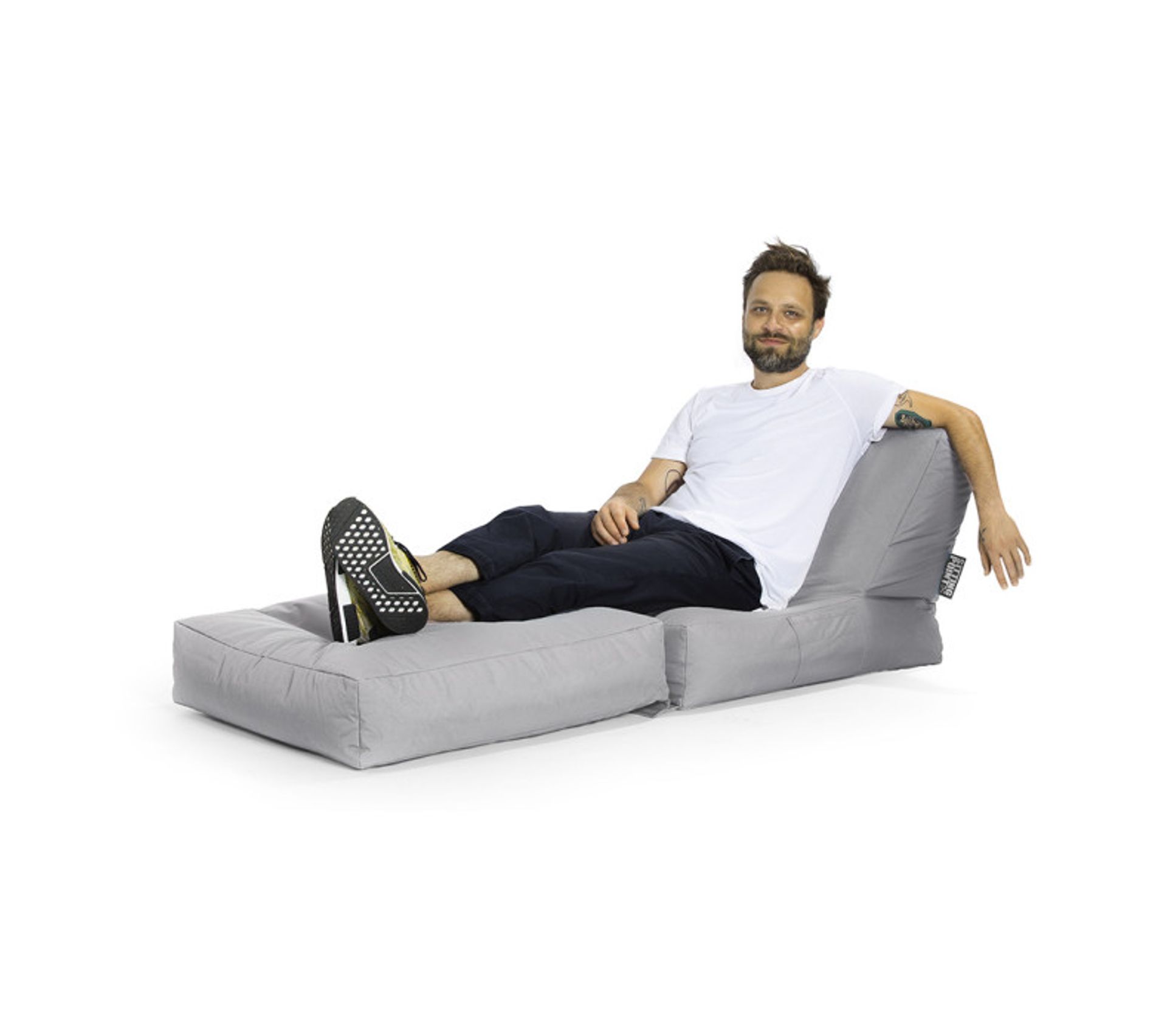 Fauteuil Modulable Twist Gris - Pouf - Poire BUT