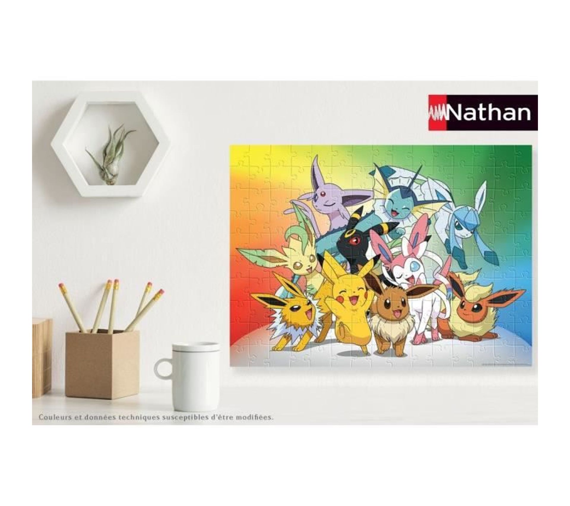 Pokemon - Puzzle 150 Pieces - Evoli Et Ses Évolutions - Nathan