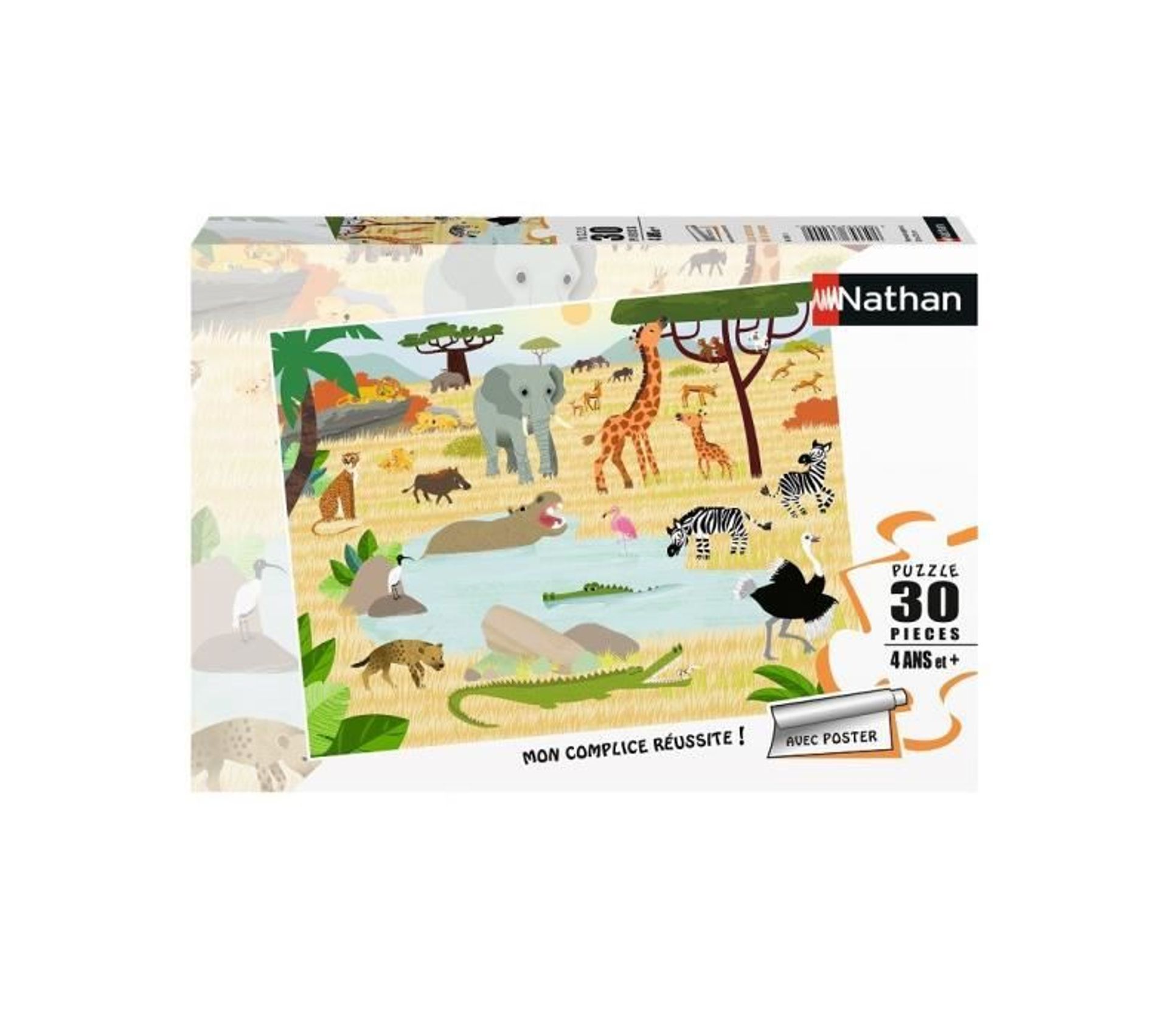 Puzzle 30 P Les Animaux De La Savane - Jeux - Jouets BUT