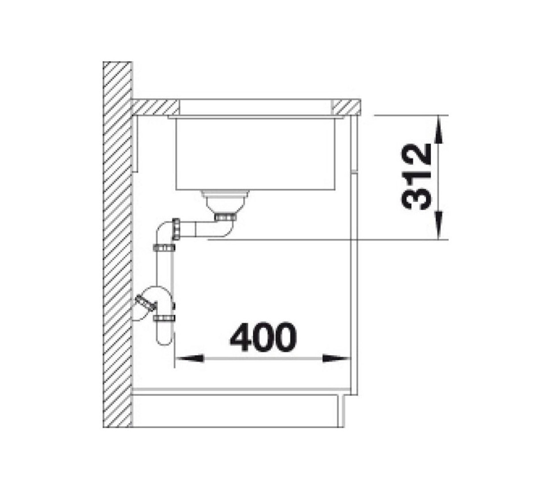 Evier À Encastrer 46cm Silgranit Anthracite - 523442 - Evier BUT