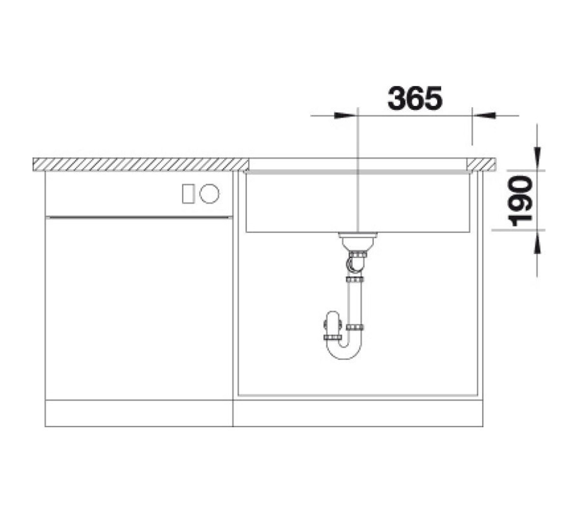 Evier À Encastrer 46cm Silgranit Anthracite - 523442 - Evier BUT