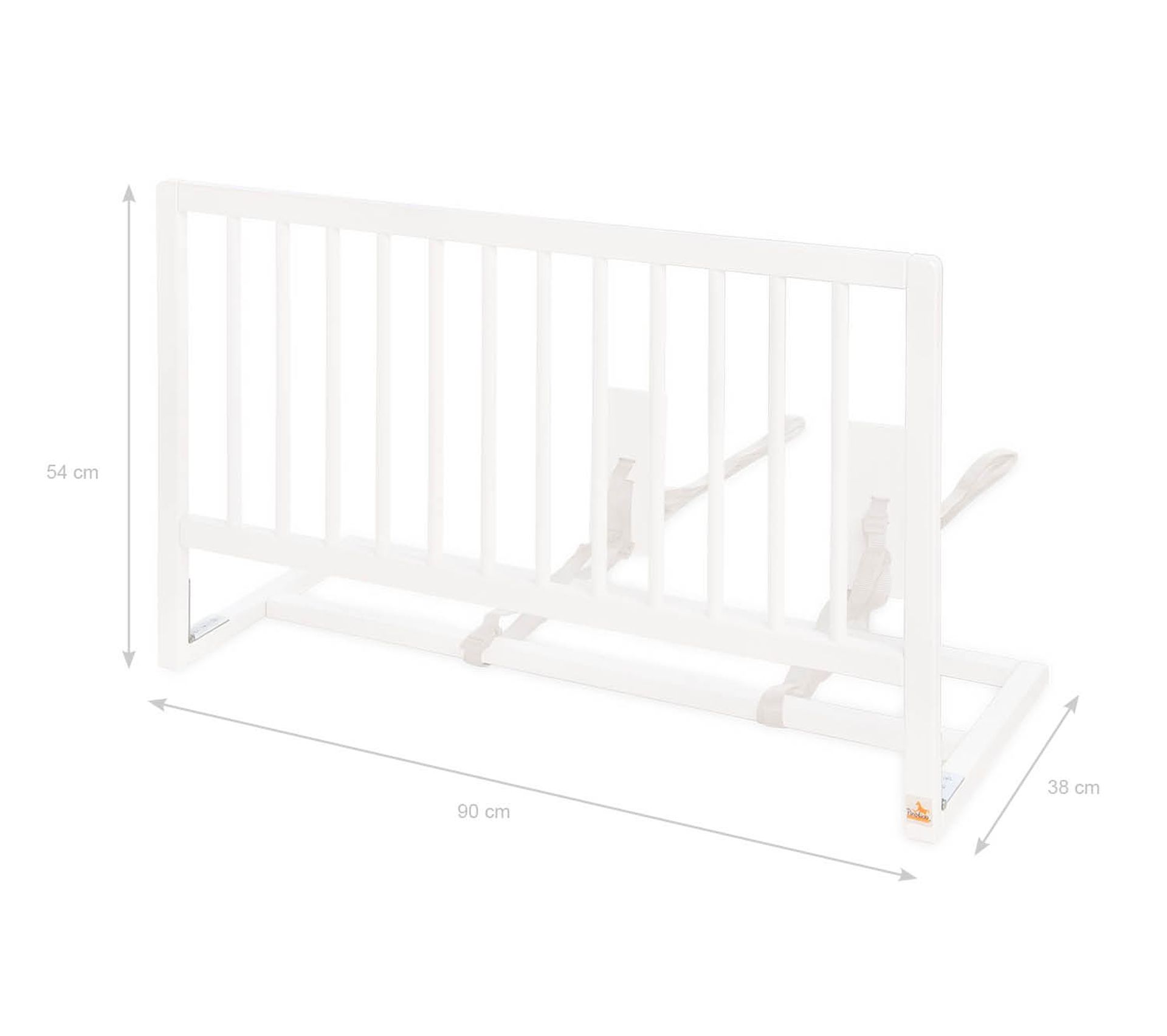 Barrière De Lit Pour Sommiers Tapissiers « classic », Laquée Blanc ...