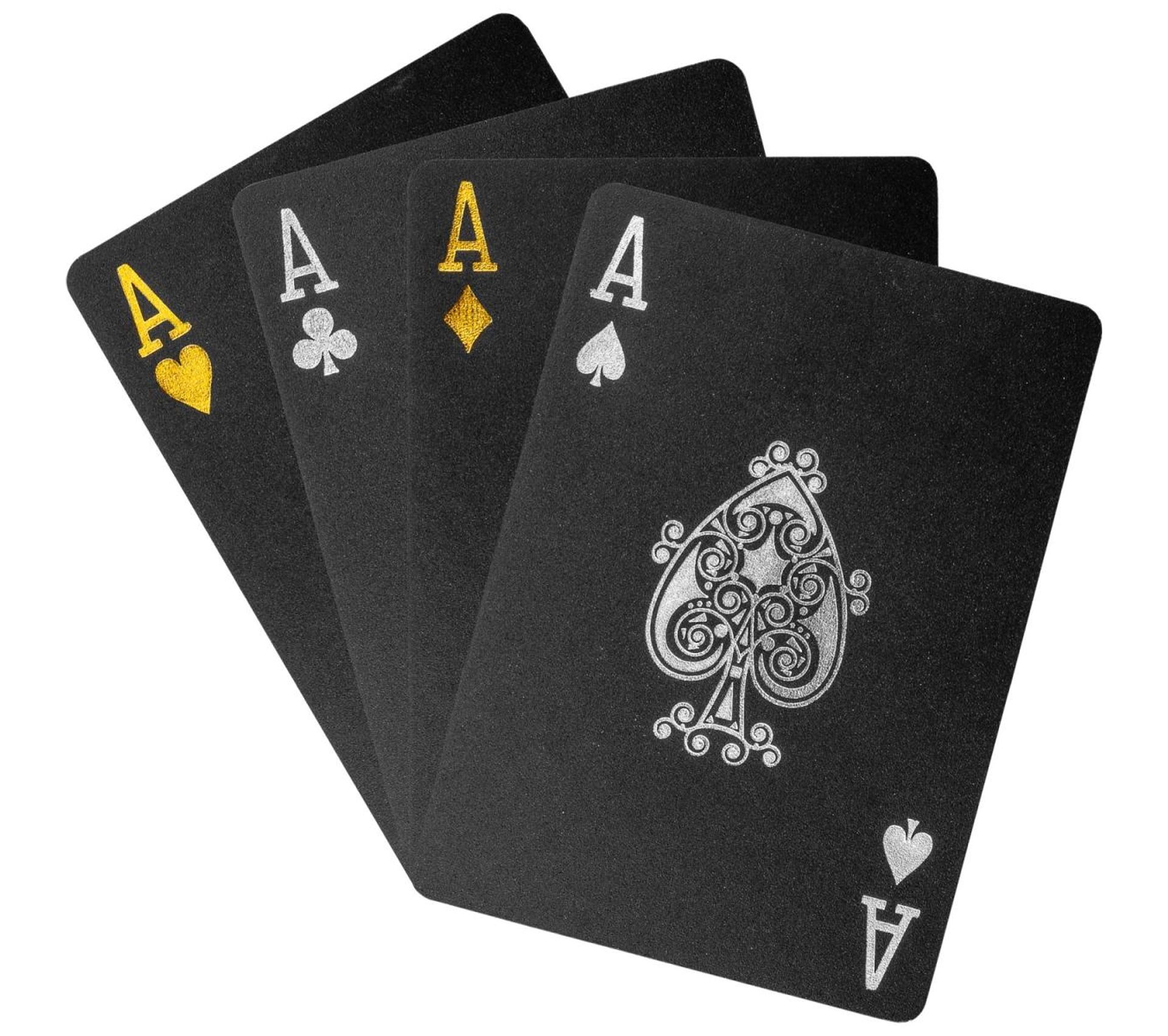Jeu De Cartes De Poker, Couleur Noir/or - 54 Cartes - Jeux de société BUT