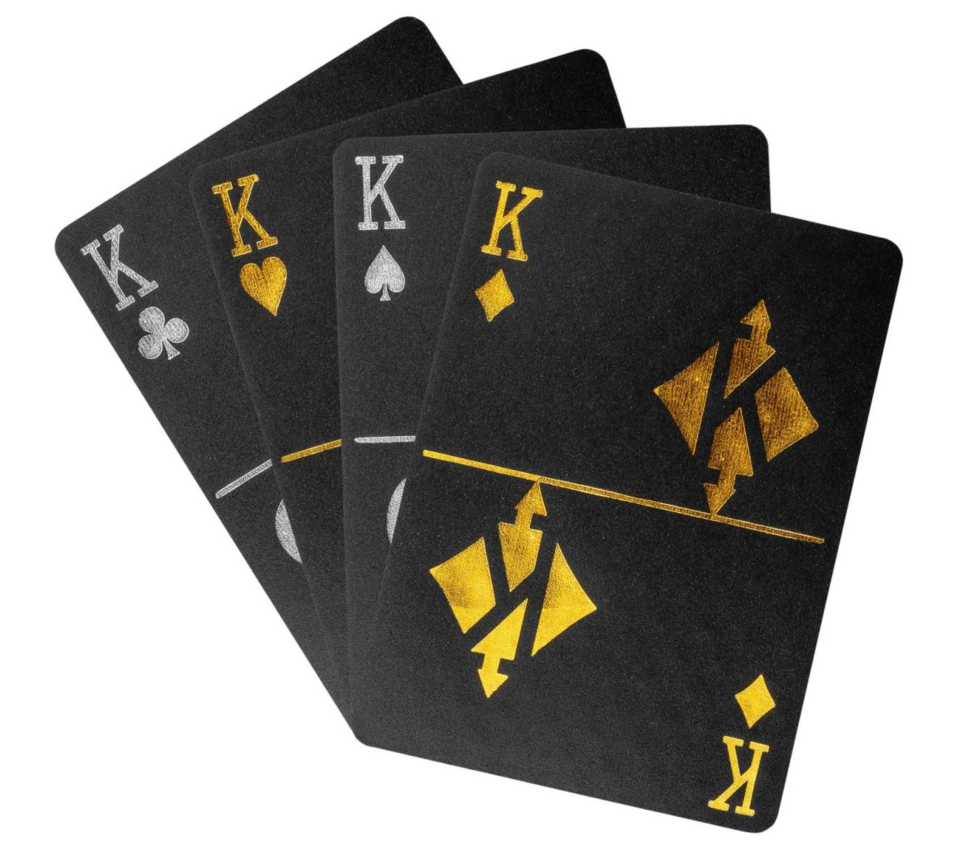 Jeu De Cartes De Poker, Couleur Noir/argenté - 54 Cartes - Jeux de ...