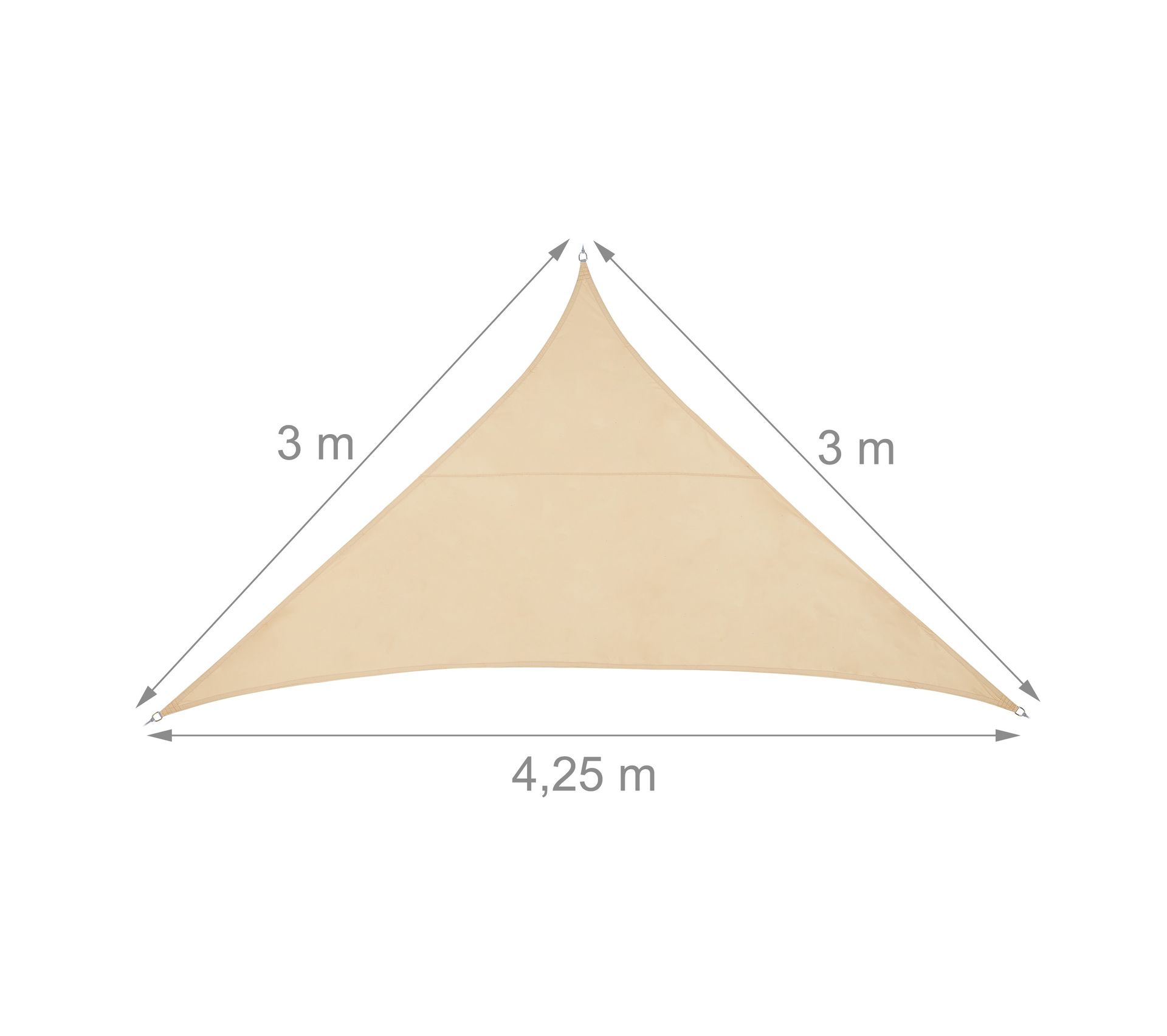 Voile D'ombrage Triangle Pes Sable - Voile - Toile d'ombrage BUT