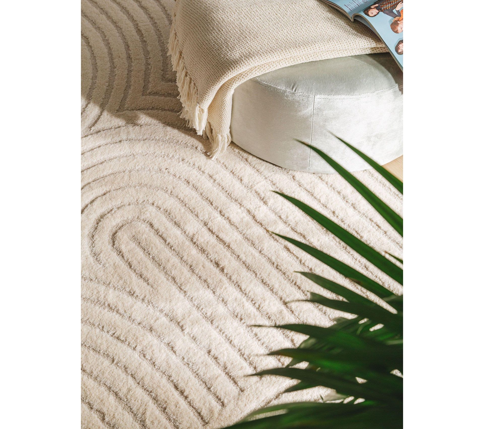 Tapis Eve Crème/beige 140x200 Cm - Tapis salon et chambre BUT