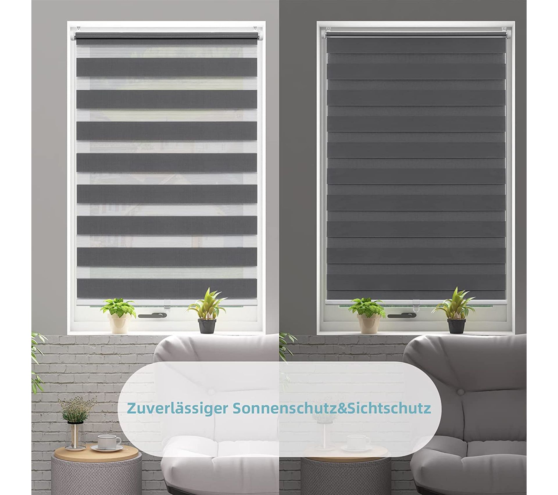 Store Enrouleur Double.store Sans Cordon.store À Rouleau Klemmfix ...