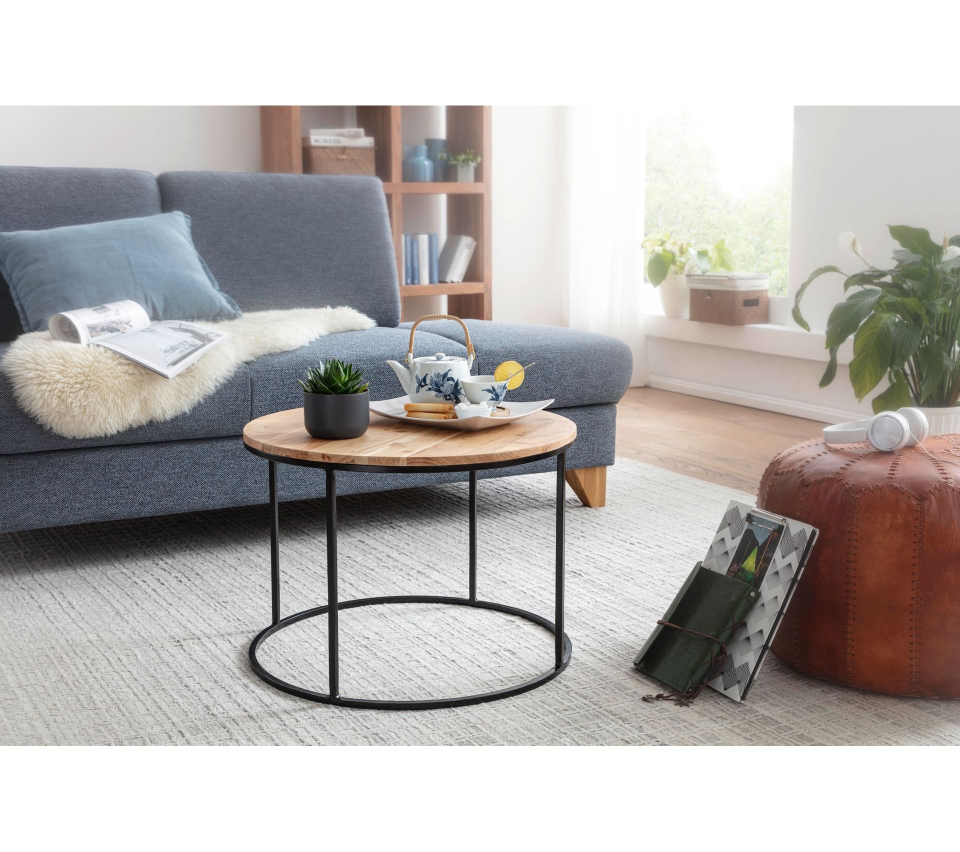 Table Basse Bois Massif 60x43x60 Cm Table De Salon Table Basse Table ...