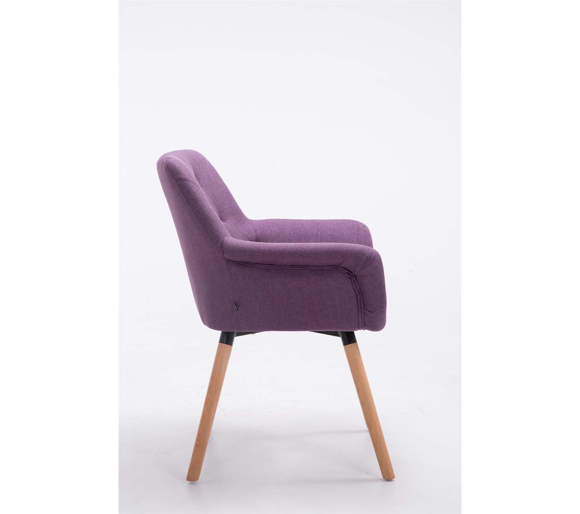 Chaise De Salle À Manger Cassidy En Tissu Violet/nature - Chaise BUT