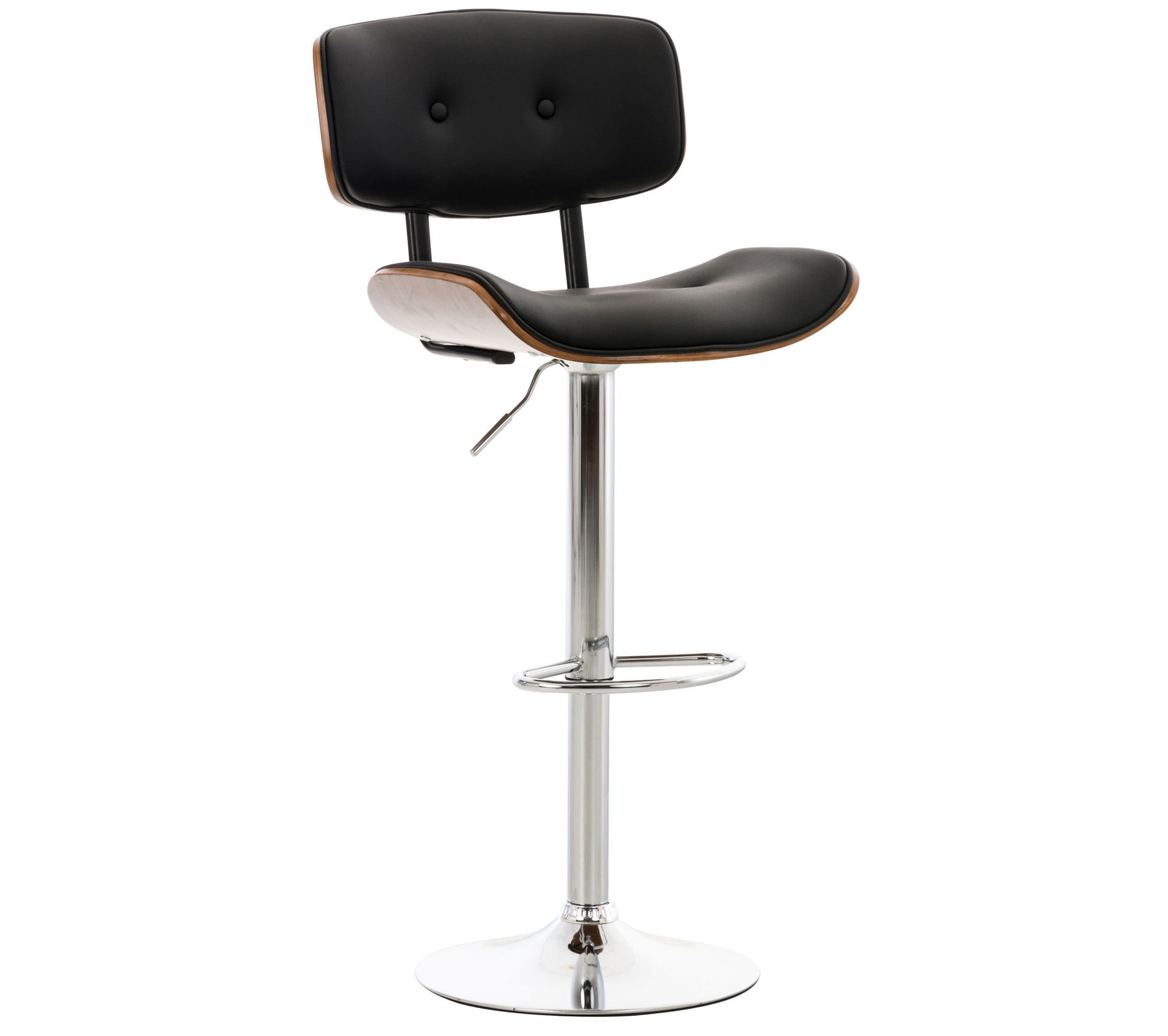 Tabouret De Bar Sarnia Avec Assise En Bois Et Revêtement En Similicuir ...