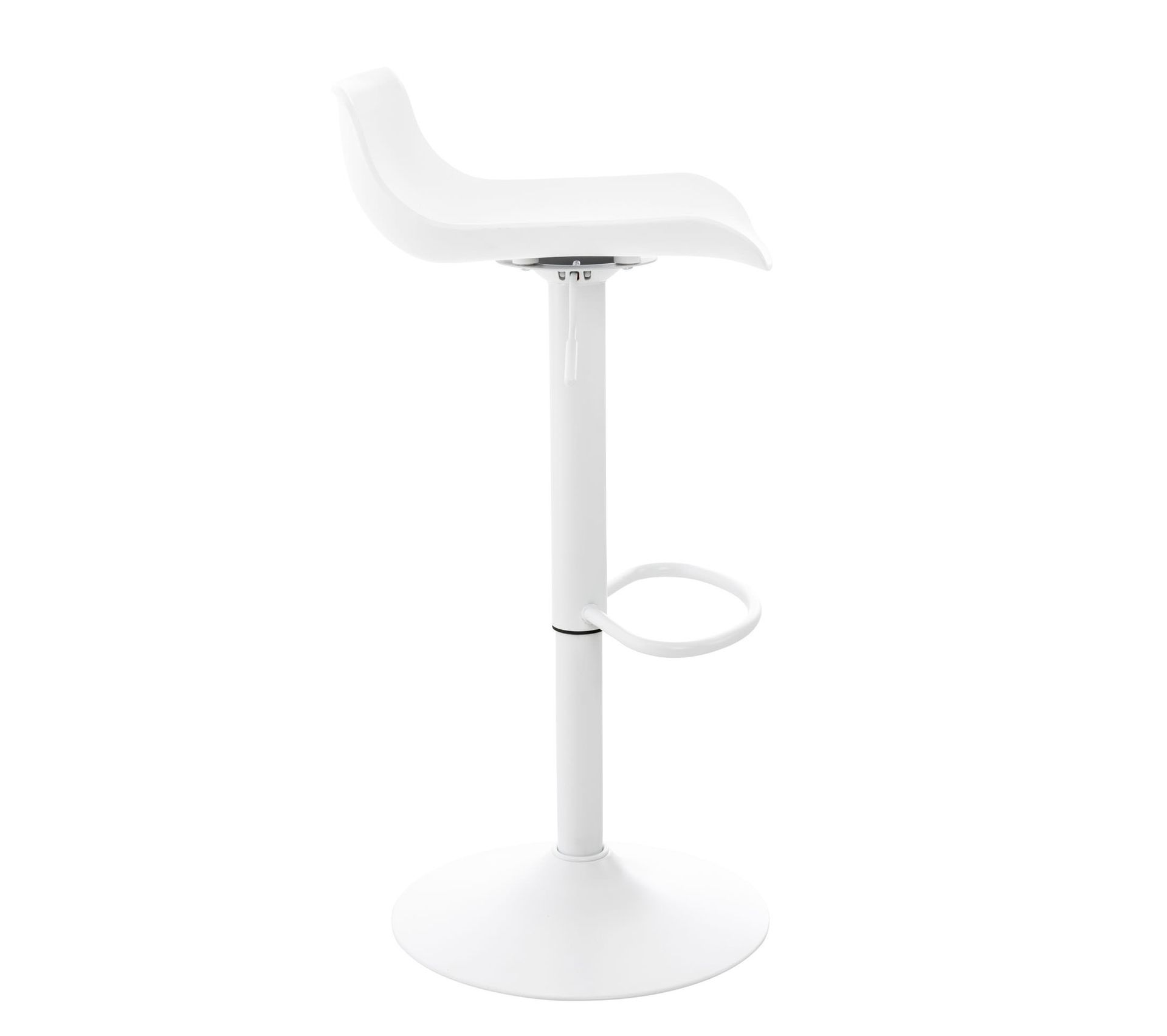 Lot De 2 Tabourets De Bar Aveiro En Plastique Blanc - Tabouret BUT